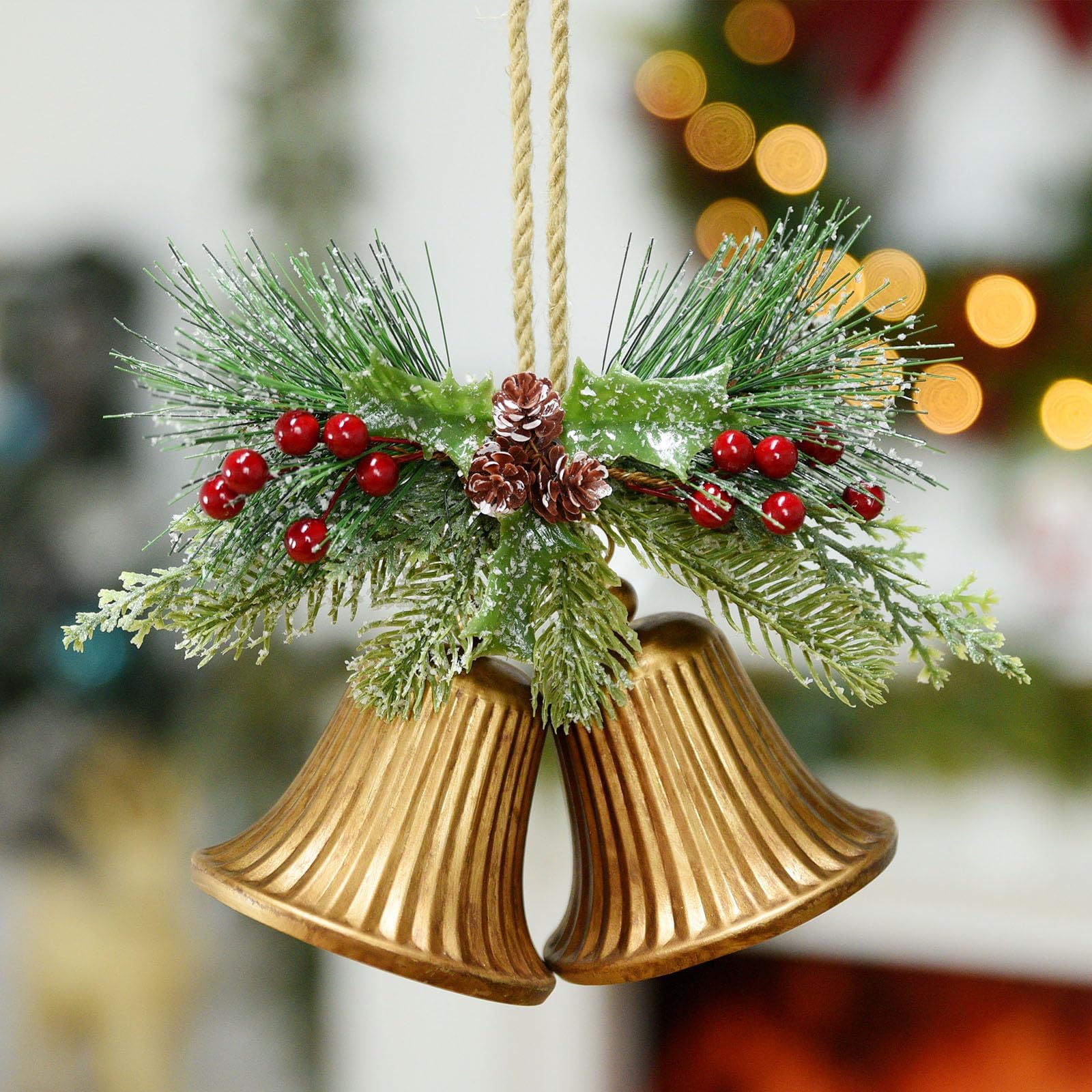 Amazon.com: Bell Hanging String Gold Bells Decorative Bells Metal ...