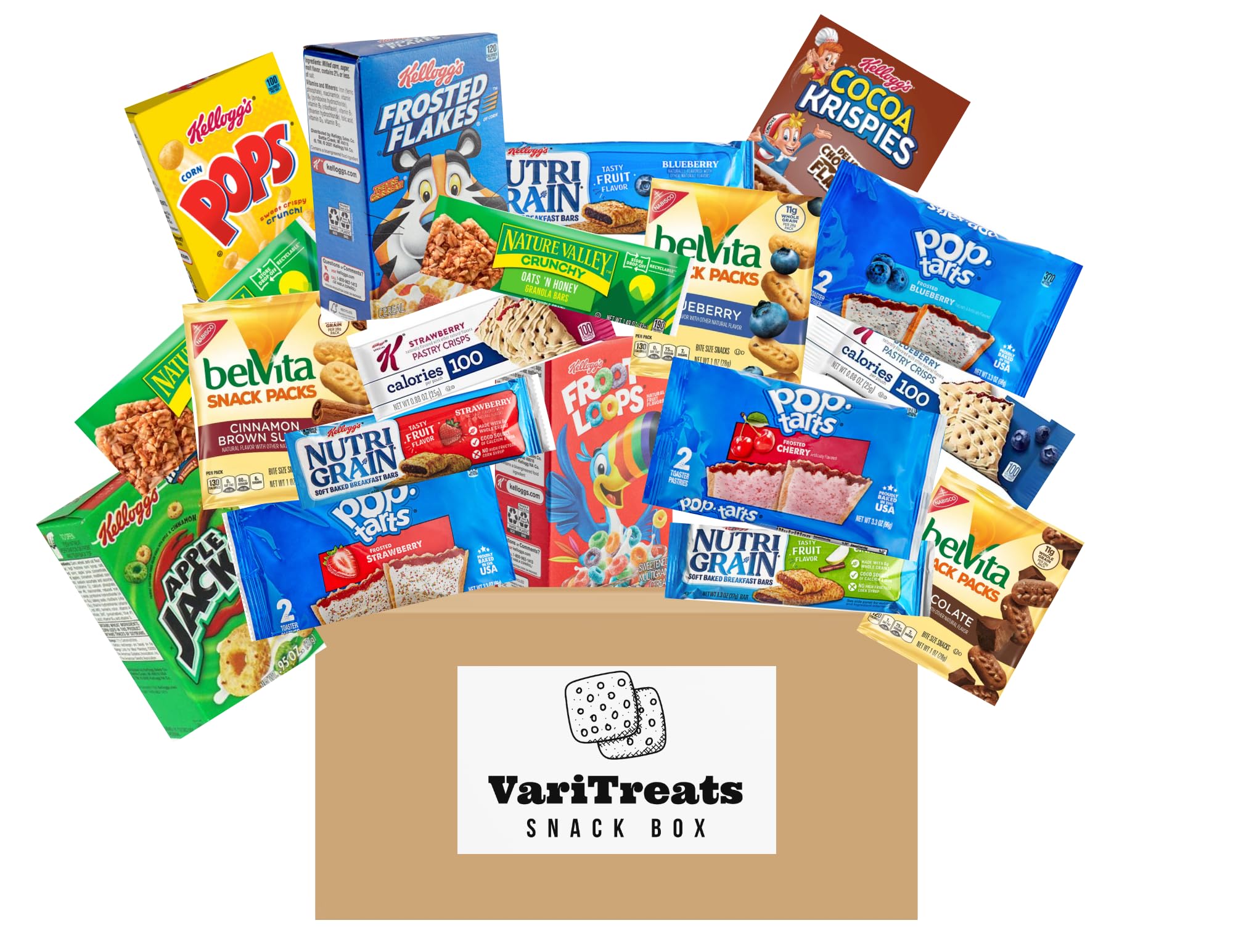 Amazon.com : Ultimate Variety Breakfast Snack Box by VariTreats (18 ...