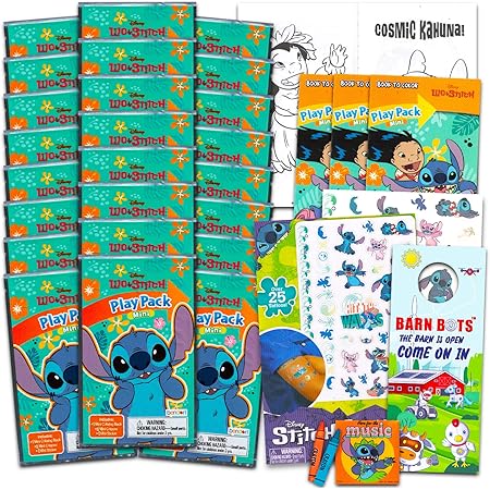 Amazon.com: Disney Lilo and Stitch Mini Party Favors Set for Kids ...