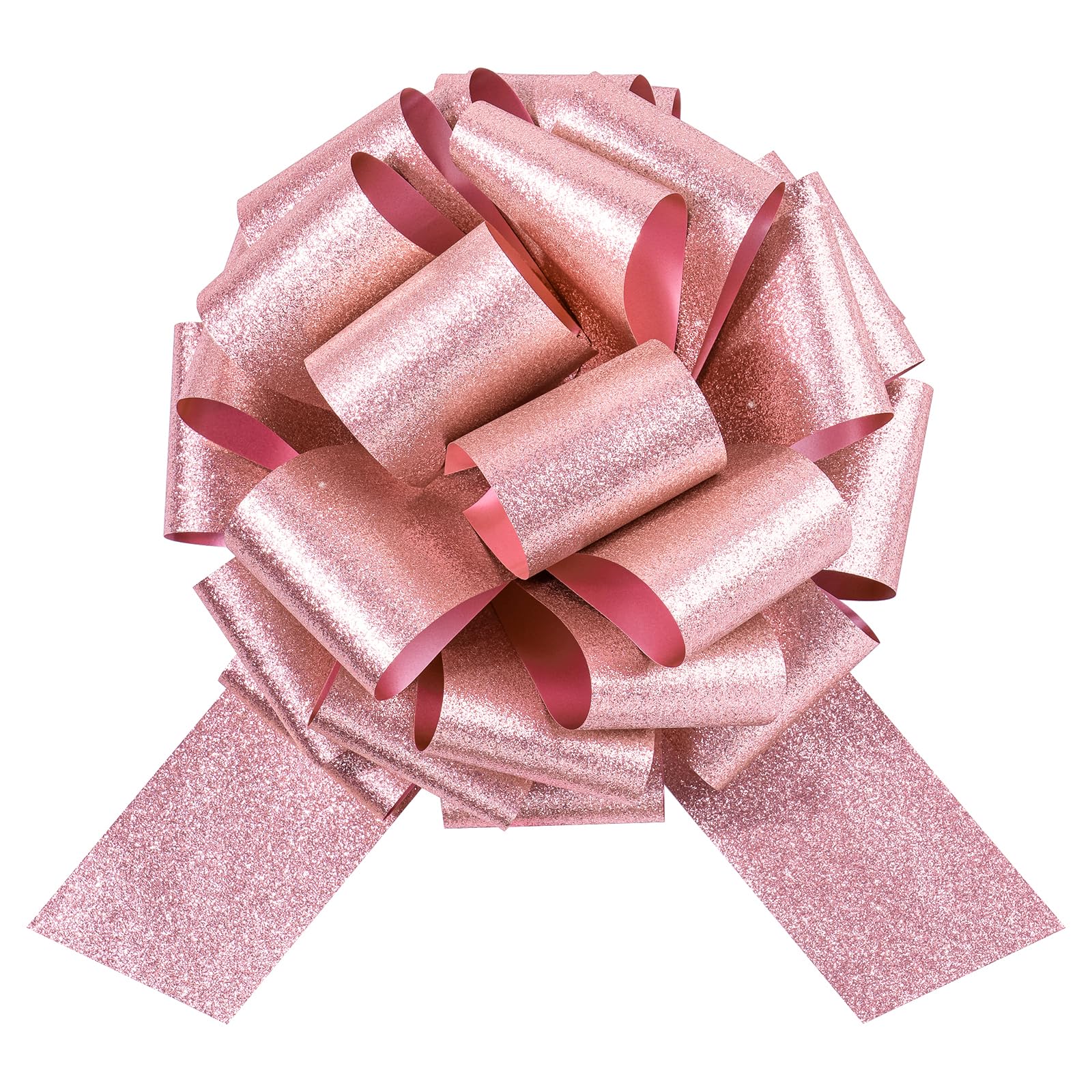Amazon.com: LeZakaa 12" Pink Gift Bow - Giant Glitter Pull Bow, Car Bow ...