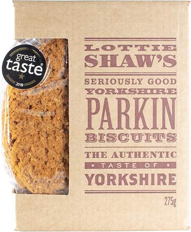 Lottie Shaws Yorkshire Parkin Ginger Biscuit Box, 275g : Amazon.co.uk ...