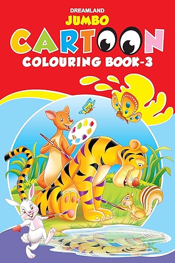 Buy Jumbo Cartoon Colouring Book 3 for Kids Age 2 -6 Years | A3 Big ...