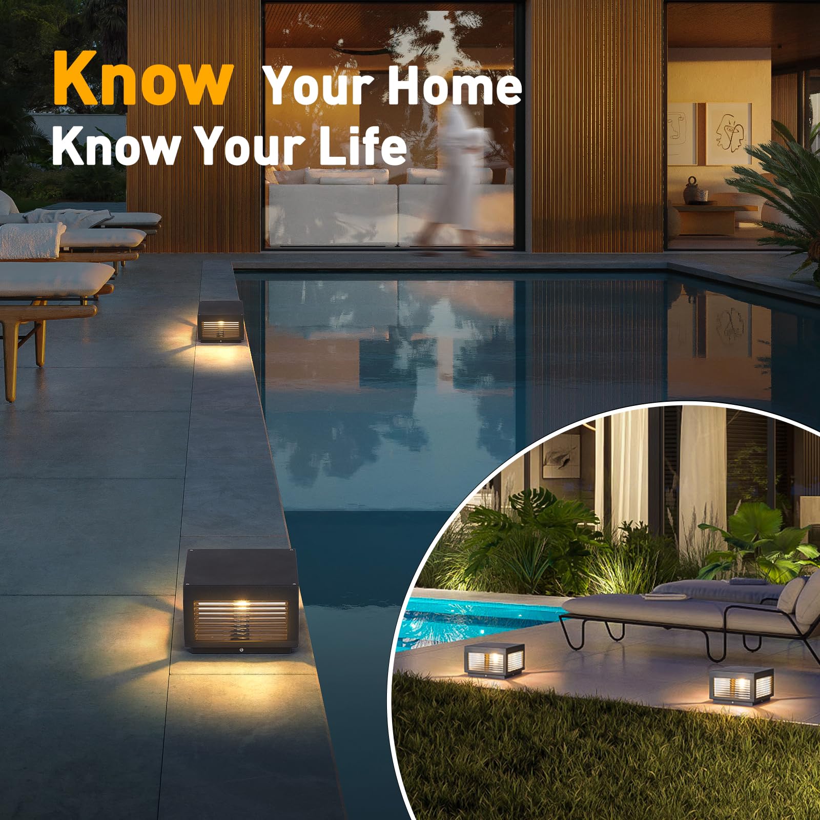 MVBT Modern Column Post Light, Upgraded Outdoor Luxury Waterproof ...