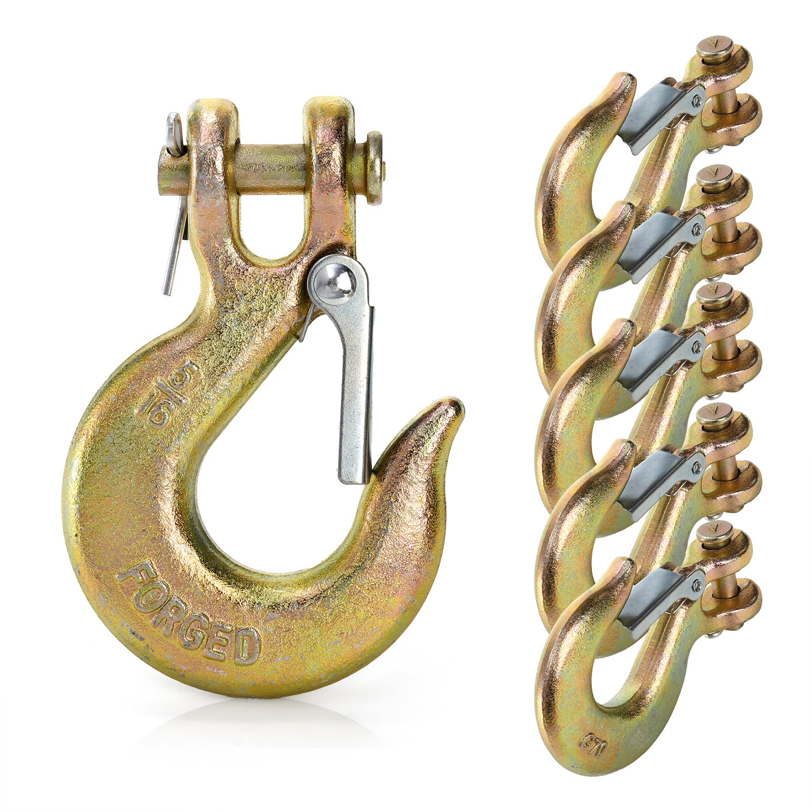 Snapklik.com : Lawei 6 Pack 5/16 Inch Clevis Slip Hook