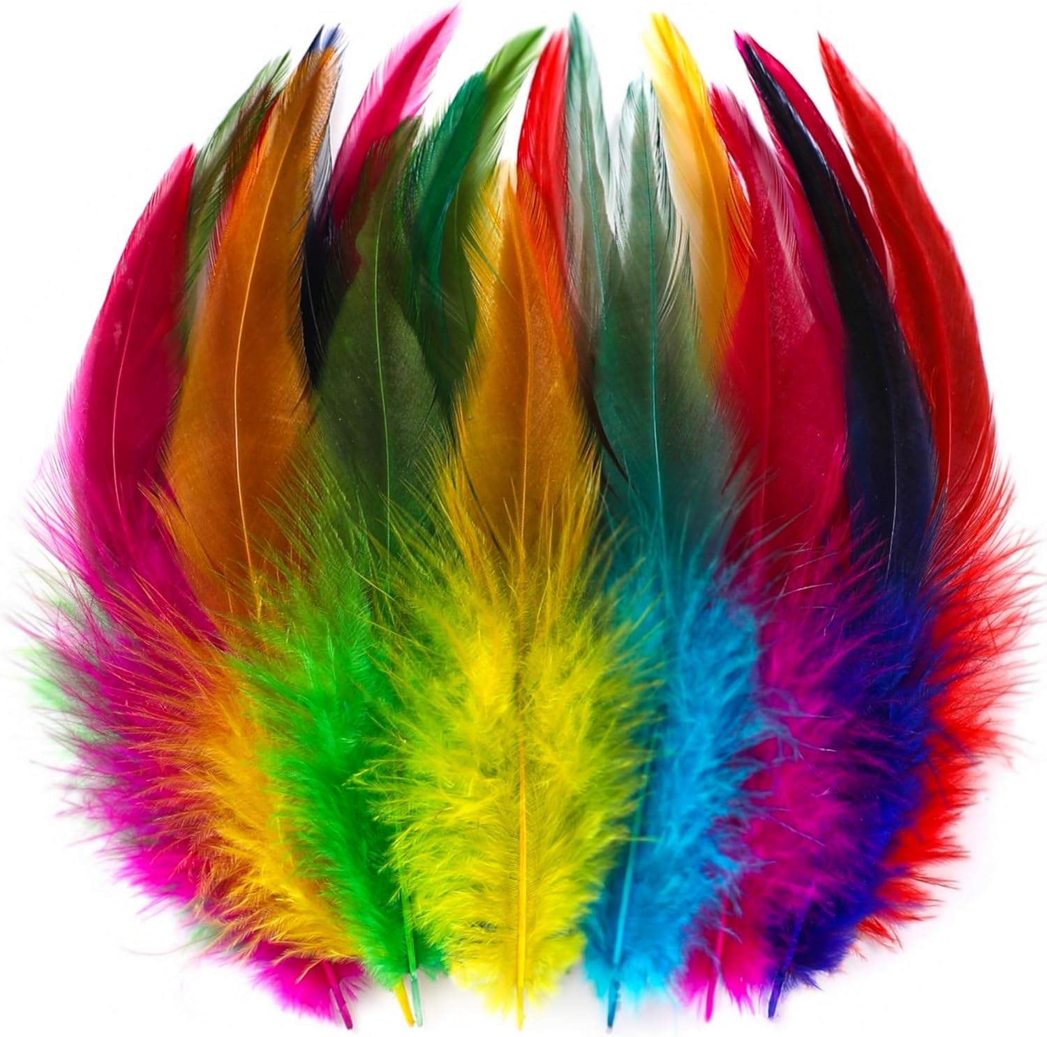 OSHIMA 200Pcs Feathers for Crafts, DIY Decorations Natural Feather ...