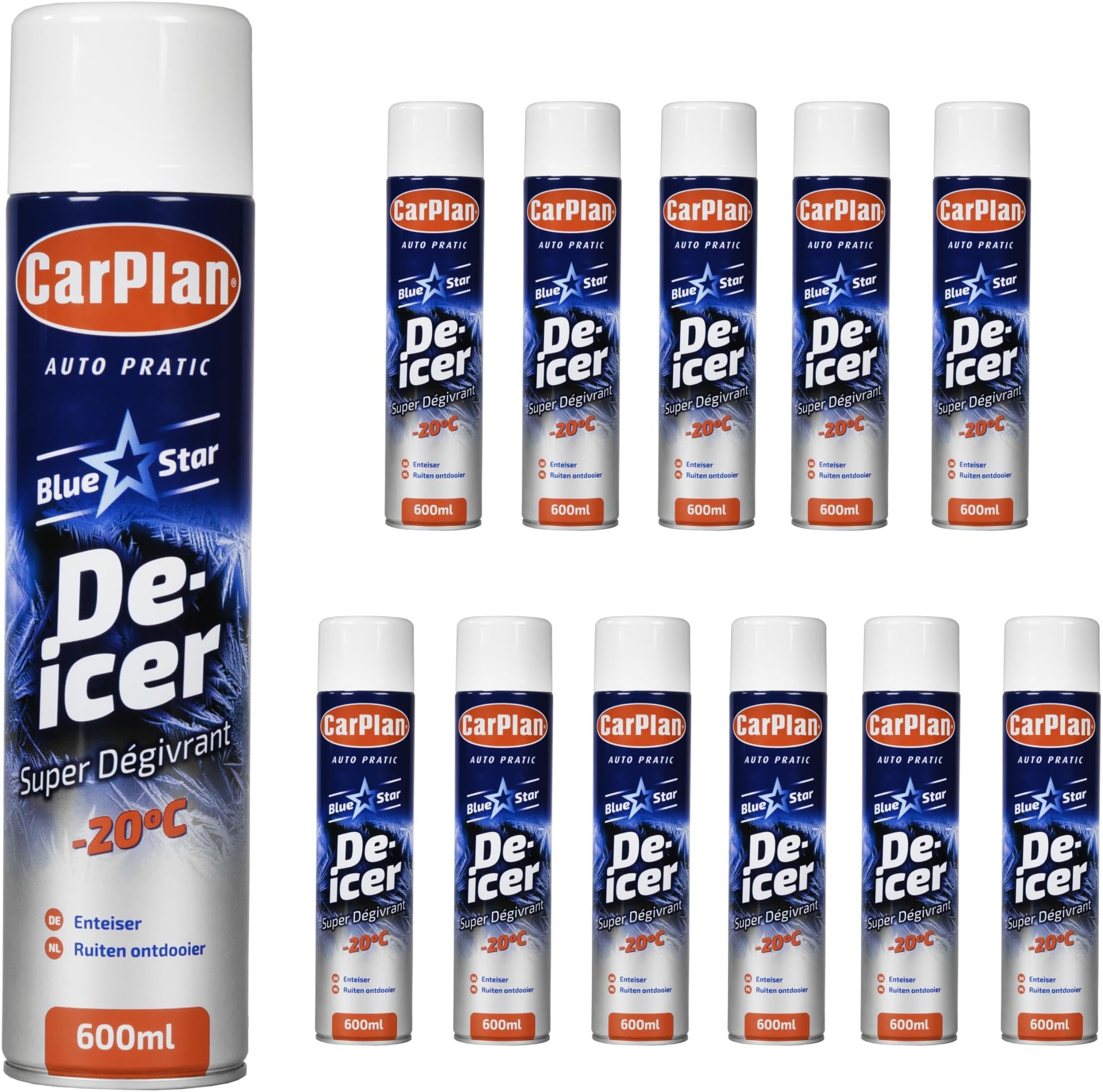Amazon.com: CarPlan Blue Star Aerosol De-Icer 21 fl oz – Fast-Acting ...