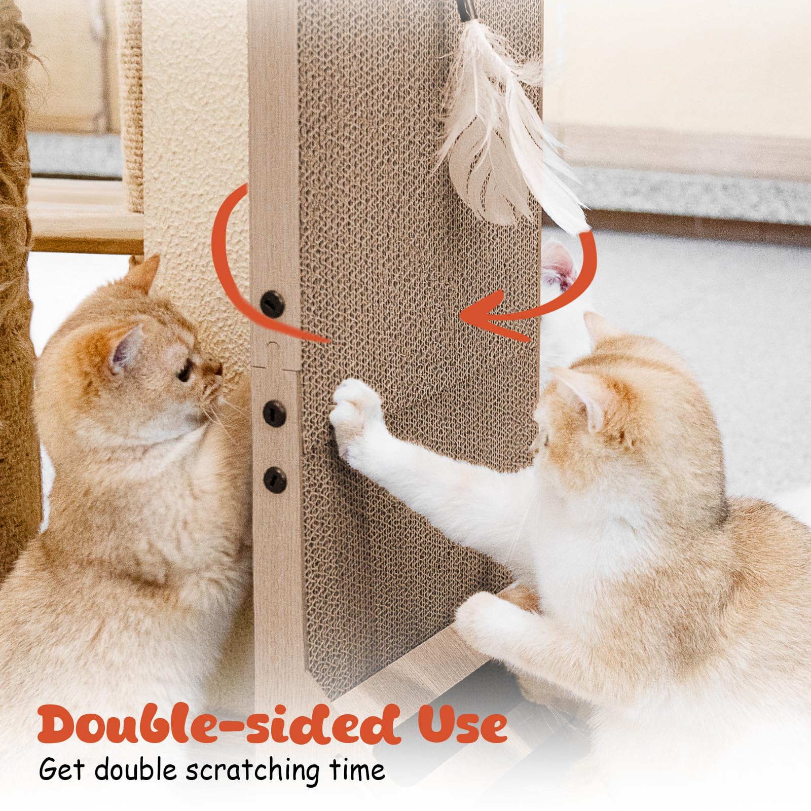 Snapklik.com : Cat Scratcher Vertical Scratcher For Cats L Shape ...