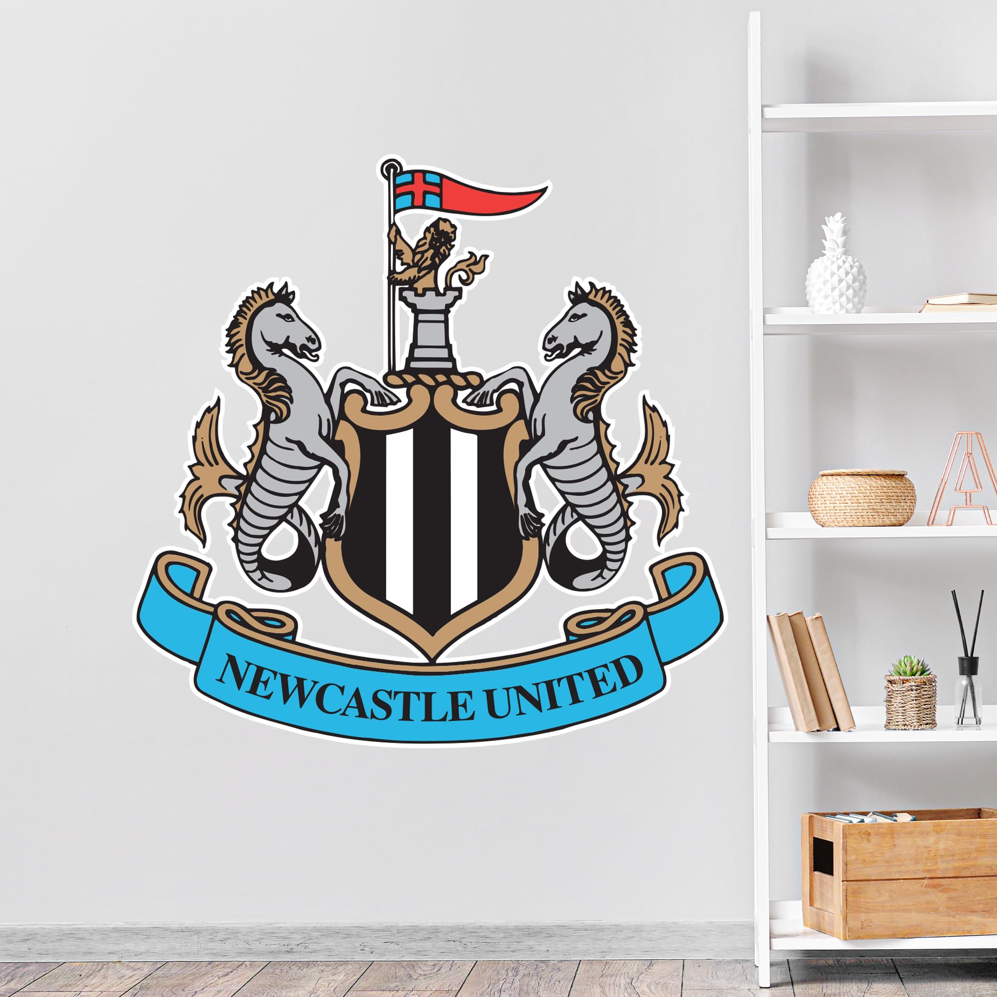 Beautiful Game Newcastle United Football Club Crest Wall Sticker ...
