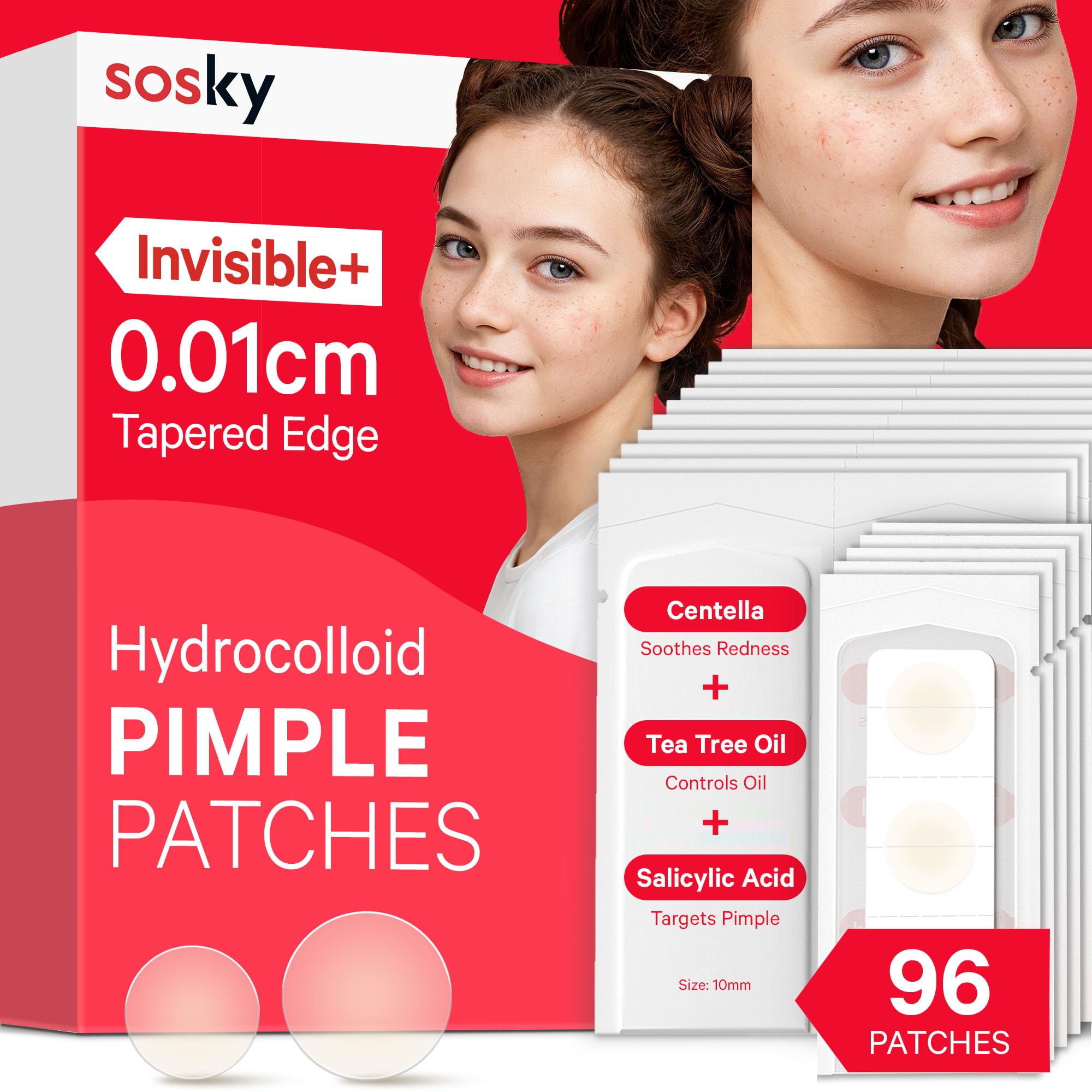 Amazon.com : Sosky Pimple Patches for Face, FSA HSA Eligible Invisible ...