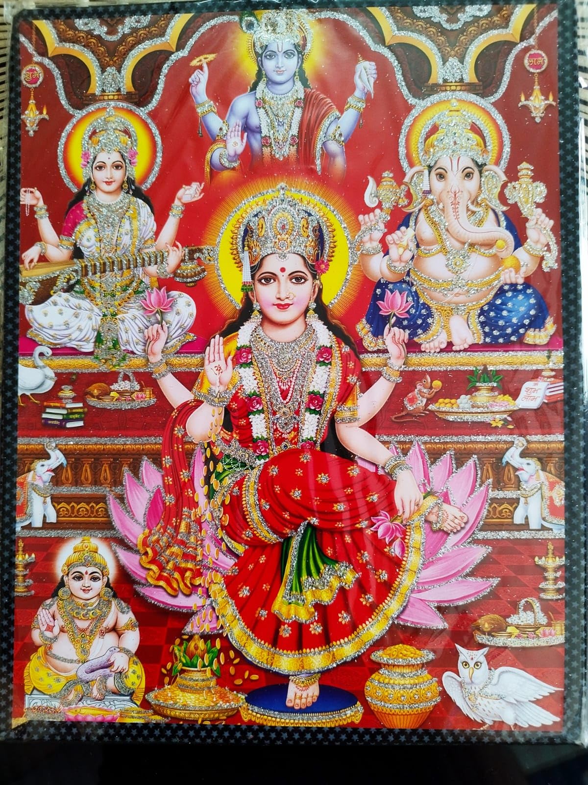 Buy Hiranaakshi's Koshtak Laxmi/Lakshmi/Mahalaxmi with Ganesh Saraswati ...