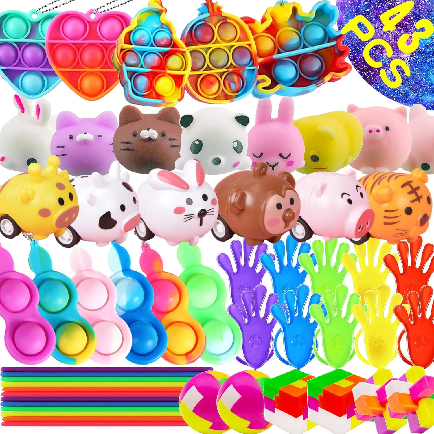 Amazon.com: Leeche 43PC Super Cute Pop prizes for kids,cute Party ...