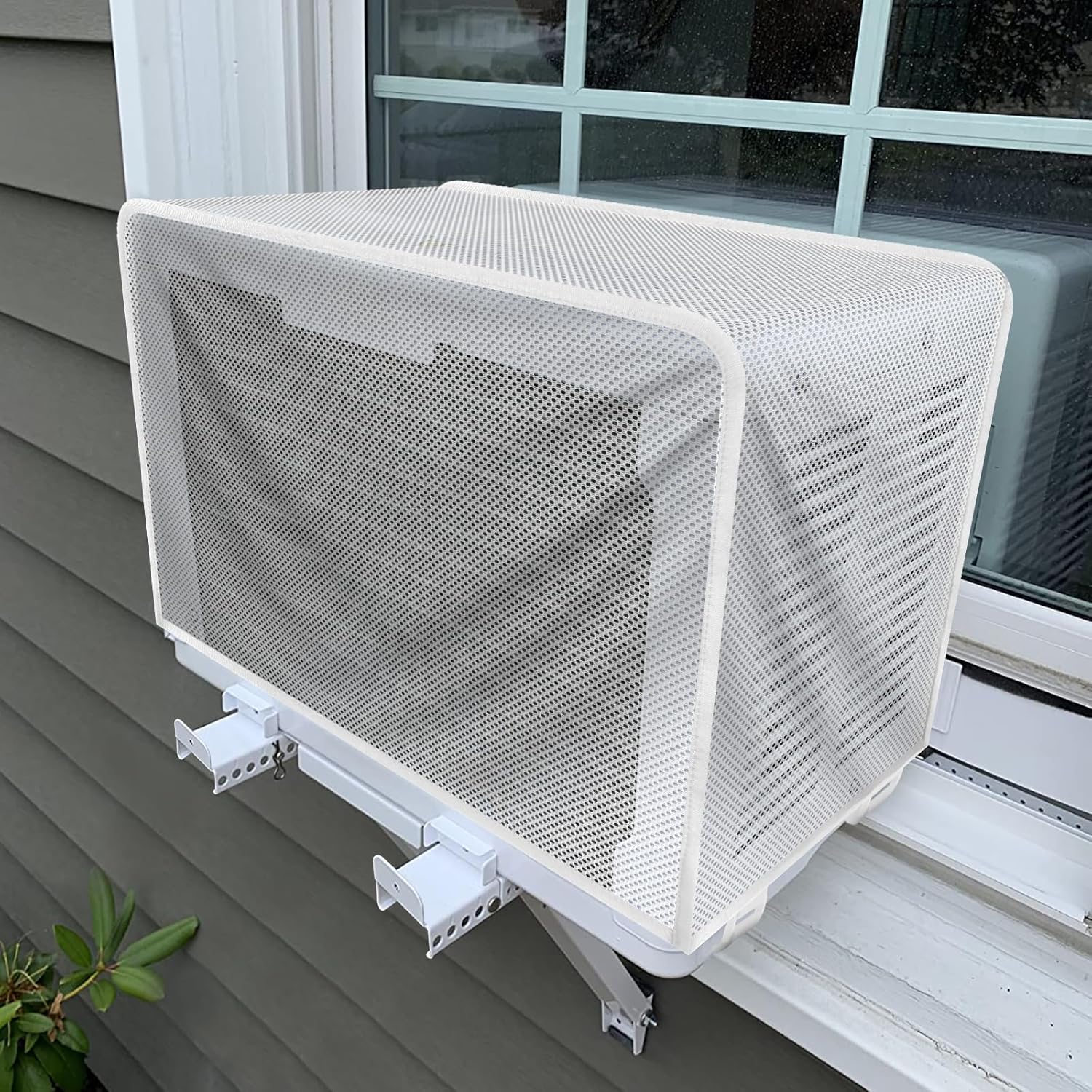 Amazon.com: Mesh Outdoor Window Air Conditioner Cover for U-Shaped ...