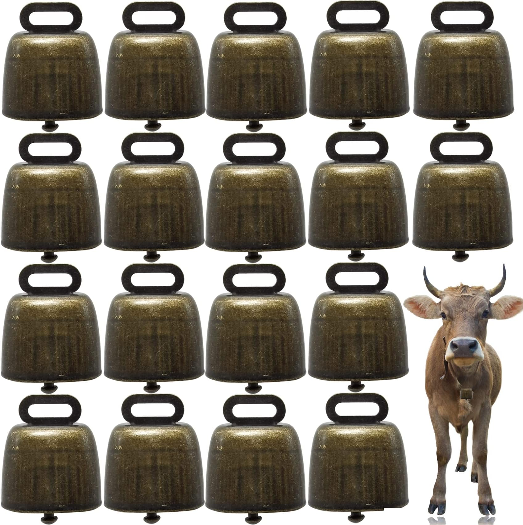 Amazon.com: GXXMEI 18PCS Cow Horse Sheep Grazing Copper Bells Cattle ...