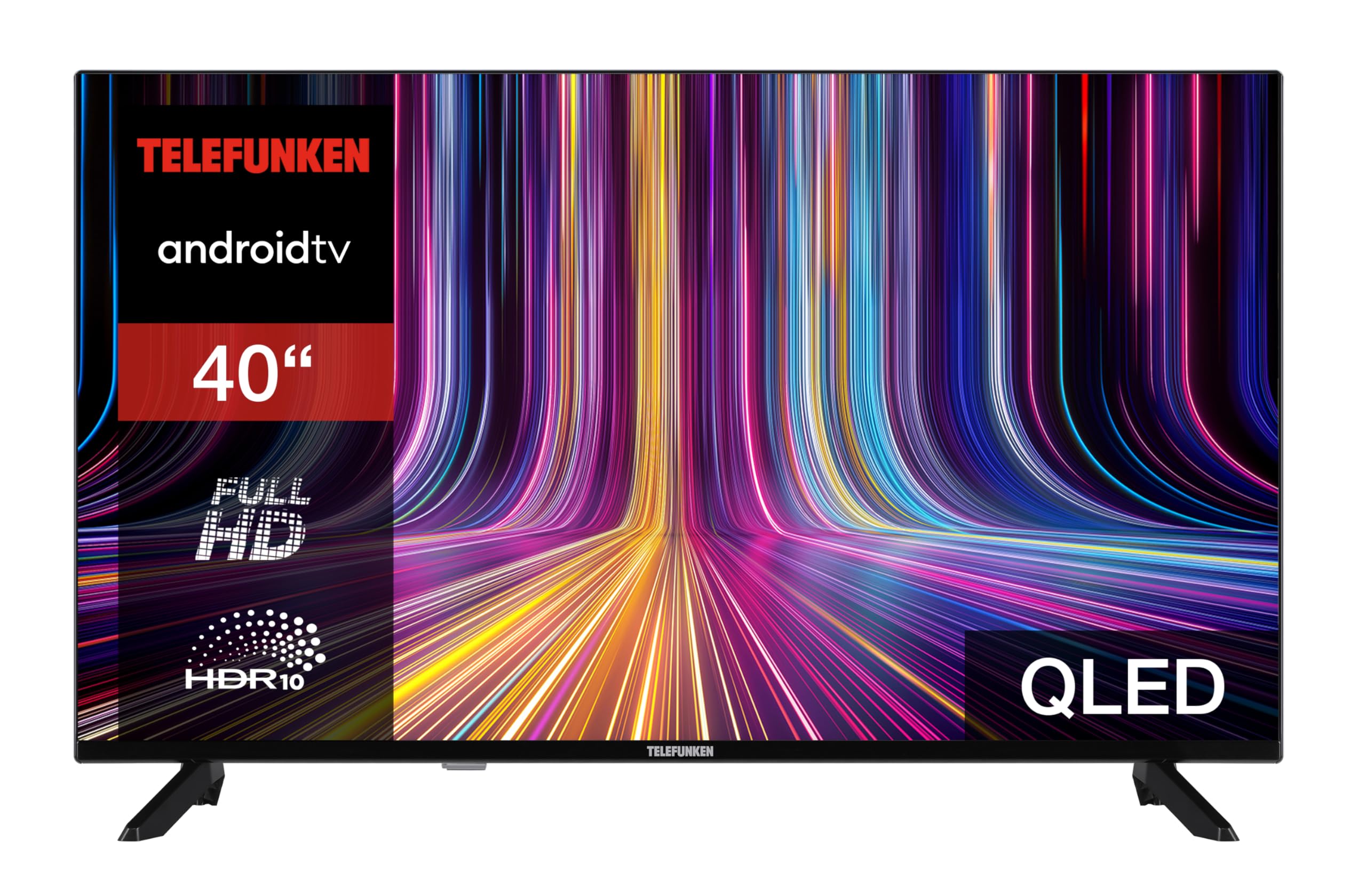 Telefunken QLED TV 40 Zoll Fernseher Full HD Android Smart TV (HDR ...