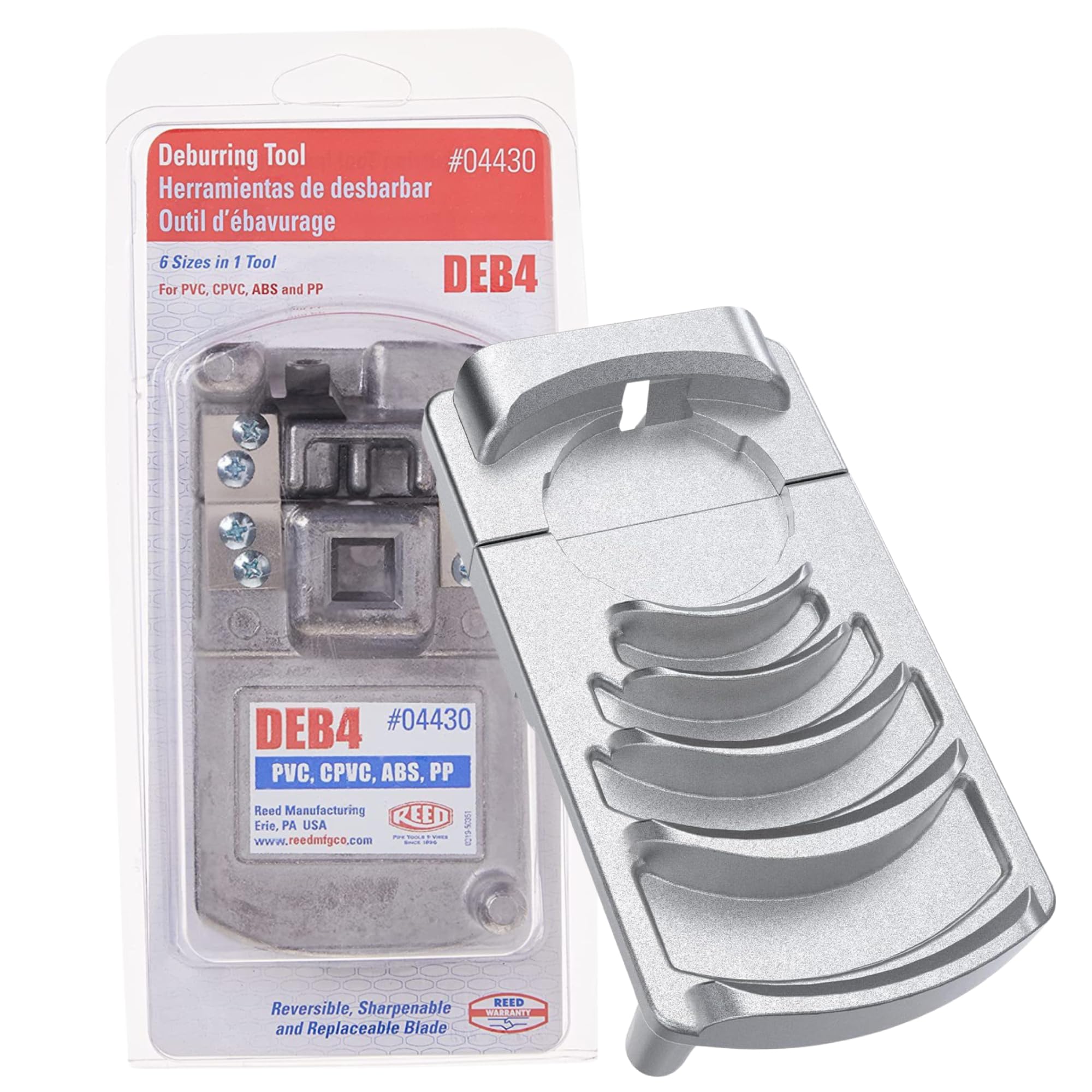 Plastic Pipe Deburring Tool, Professional Effective 1 1/4 to 4in PVC ...