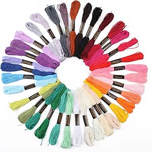 36 Coloured String Kits for DIY Craft Projects - Embroidery Floss ...