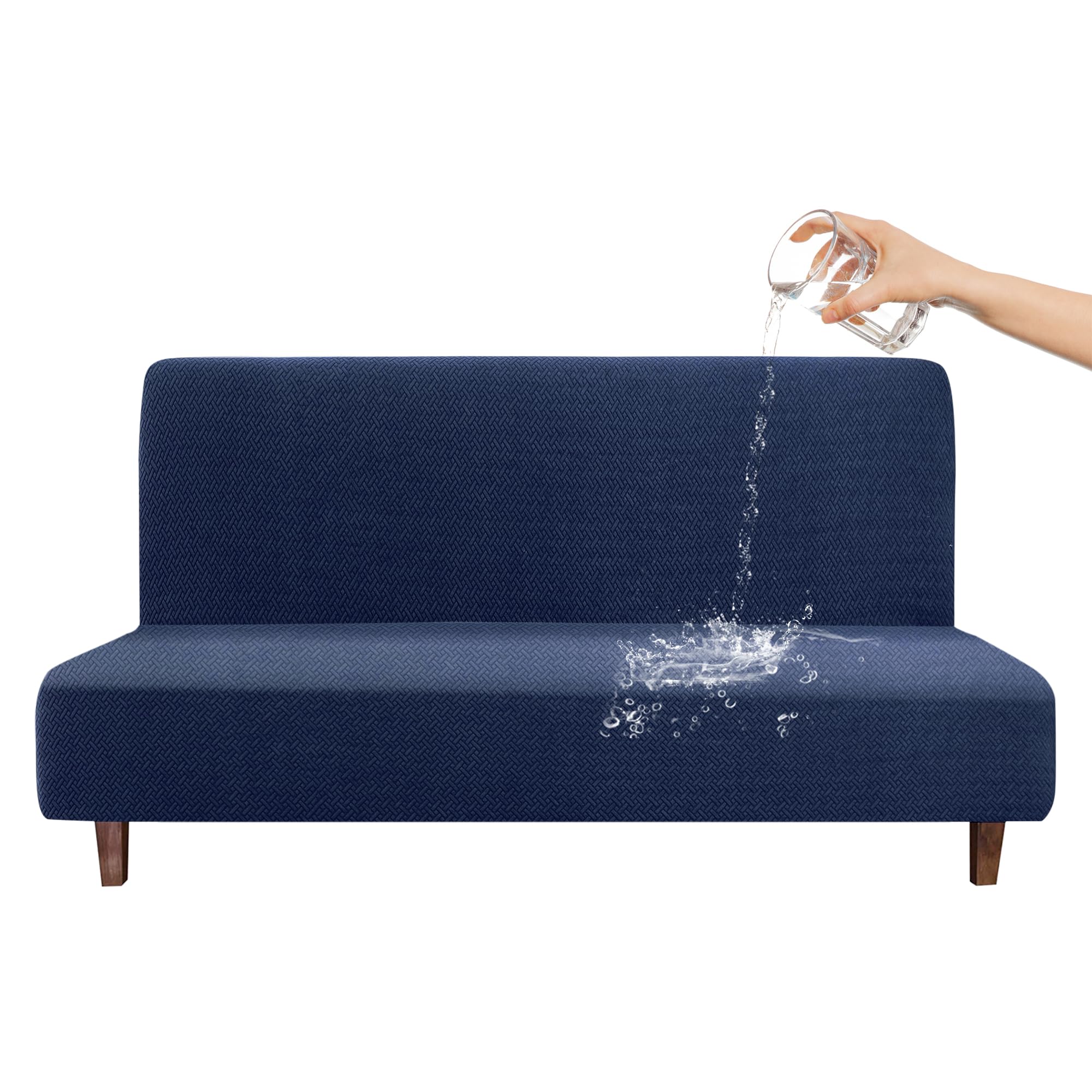 Amazon.com: CZL 100% Waterproof Futon Covers, Leakproof Armless Sofa ...
