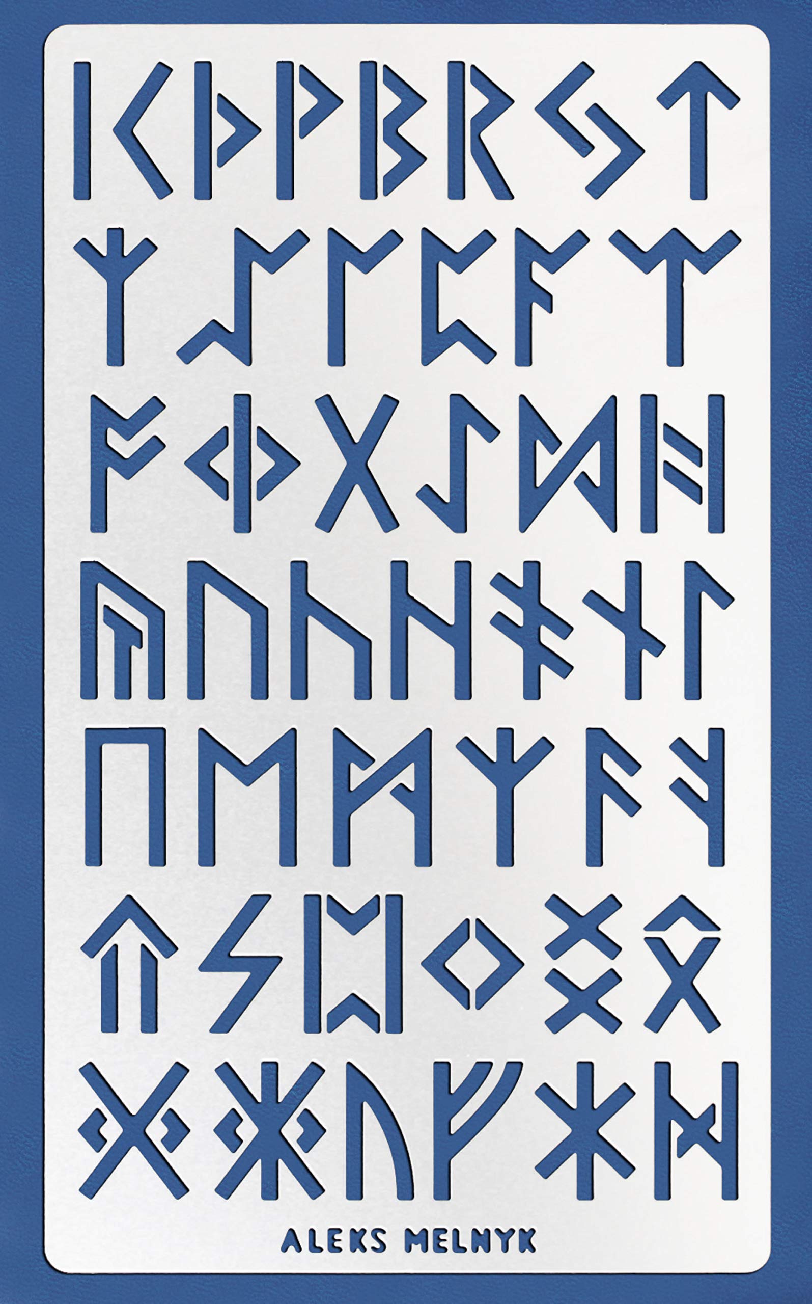 Aleks Melnyk #35 Metal Journal Stencil, Elder Futhark Runes, Ancient ...
