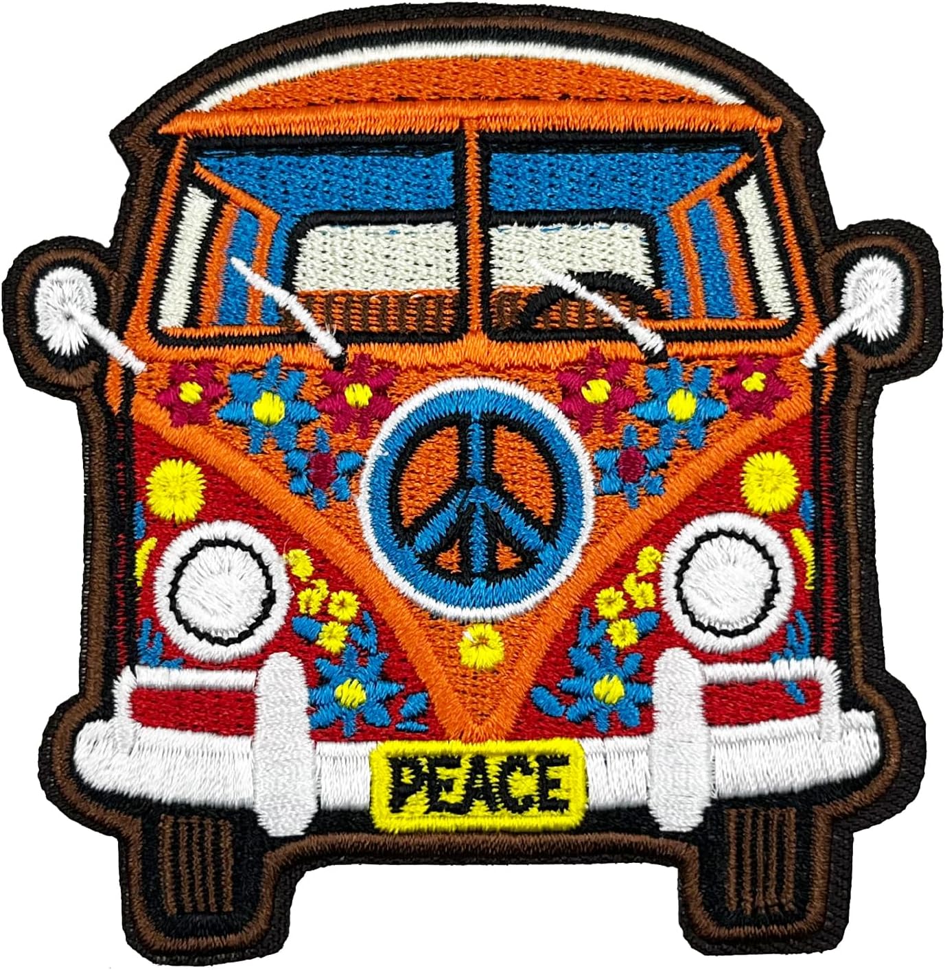 Amazon.com: Peace Love Patch Colorful Patch 3" Embroidered Badge Patch ...