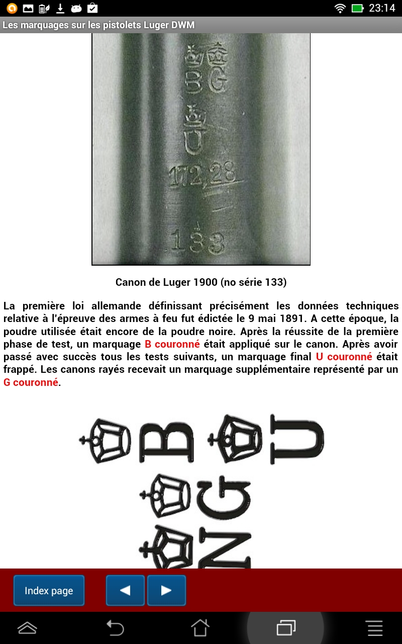 Les pistolets Luger de la firme DWM - App on Amazon Appstore