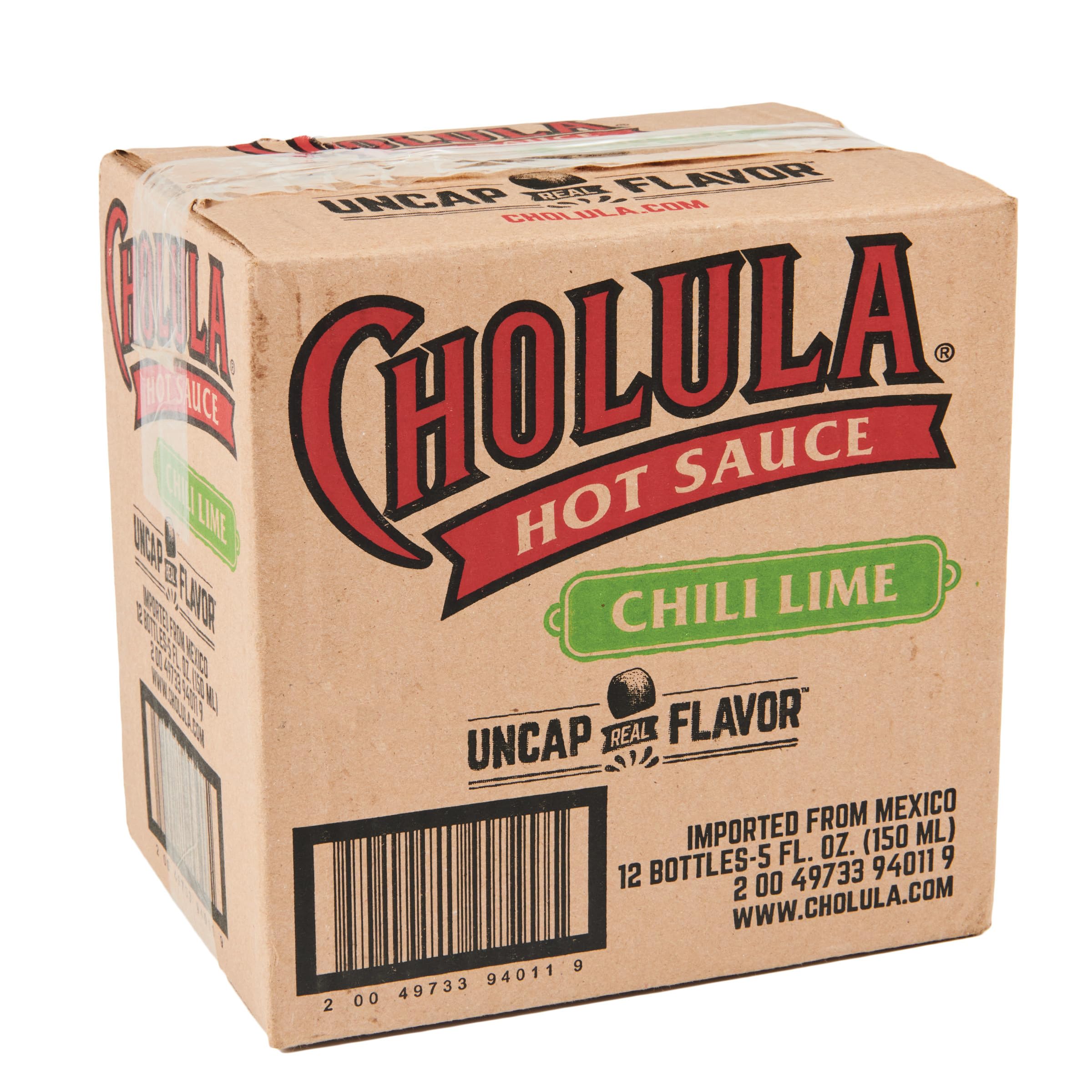 Amazon.com : Cholula Chili Lime Hot Sauce, Vegan, 5 Fluid Ounces (Pack ...