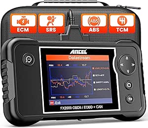 Amazon.com: ANCEL FX2000 Plus OBD2 Scanner Diagnostic Tool with Protective Bag, ABS SRS ...