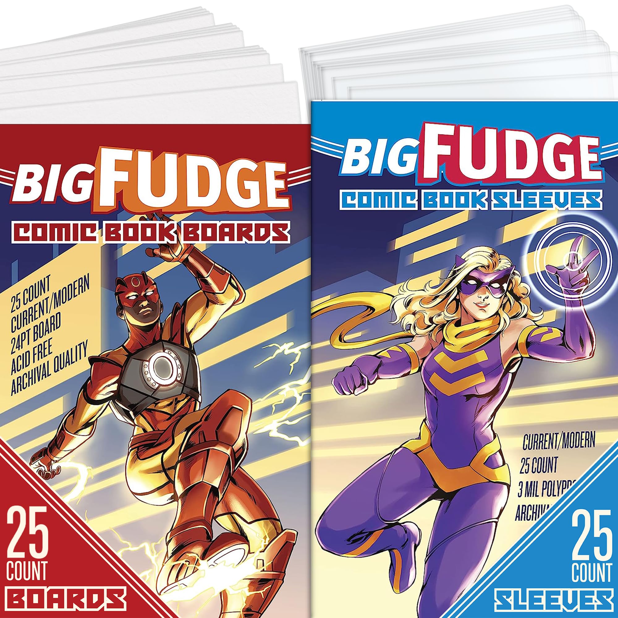 Amazon.com : BIG FUDGE Comic Book Bags and Backing Boards - Comics ...