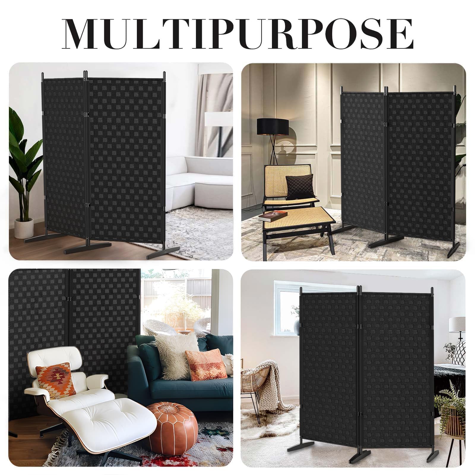 Snapklik.com : 2 Panel Room Divider For Room Separation - Wall ...