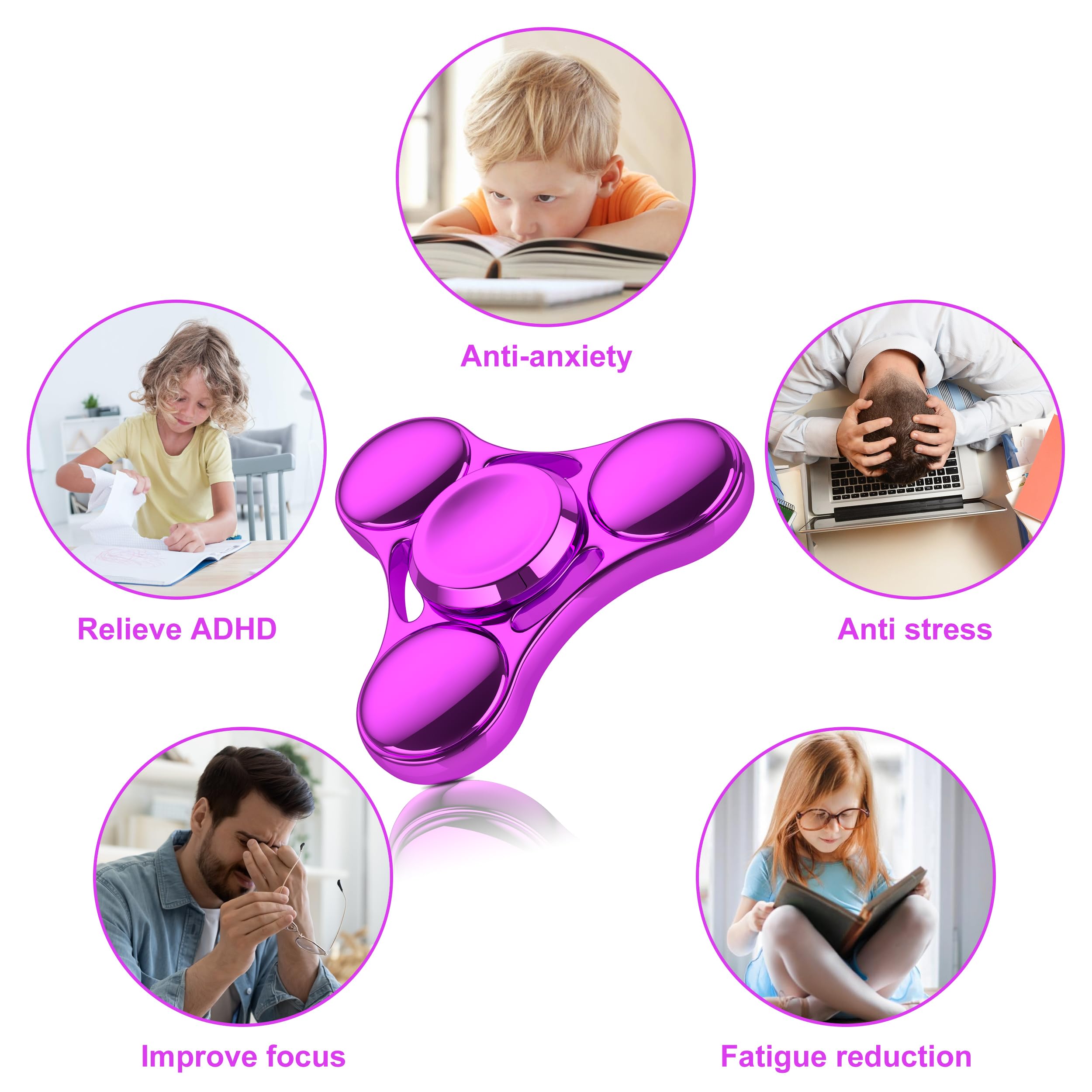 Snapklik.com : Fidget Spinner,Ultra Durable Toys Stainless Steel ...