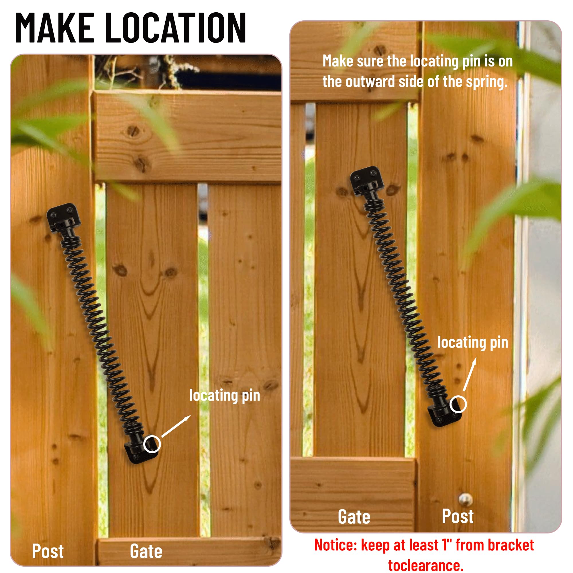Snapklik.com : 11-1/2" Gate Spring Self Closing Heavy Duty Outdoor Door ...