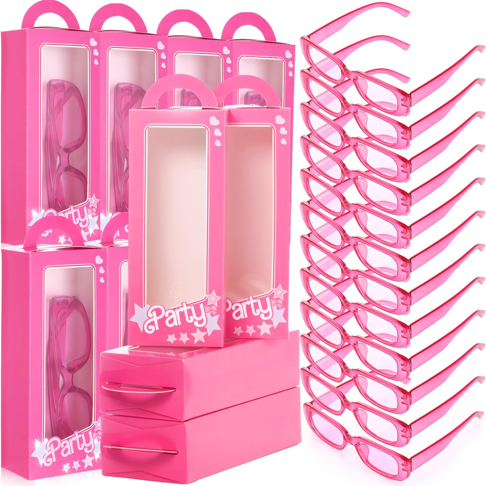 Amazon.com: 24 Pcs Pink Party Favor Boxes Include 12 Pink Doll Gift ...