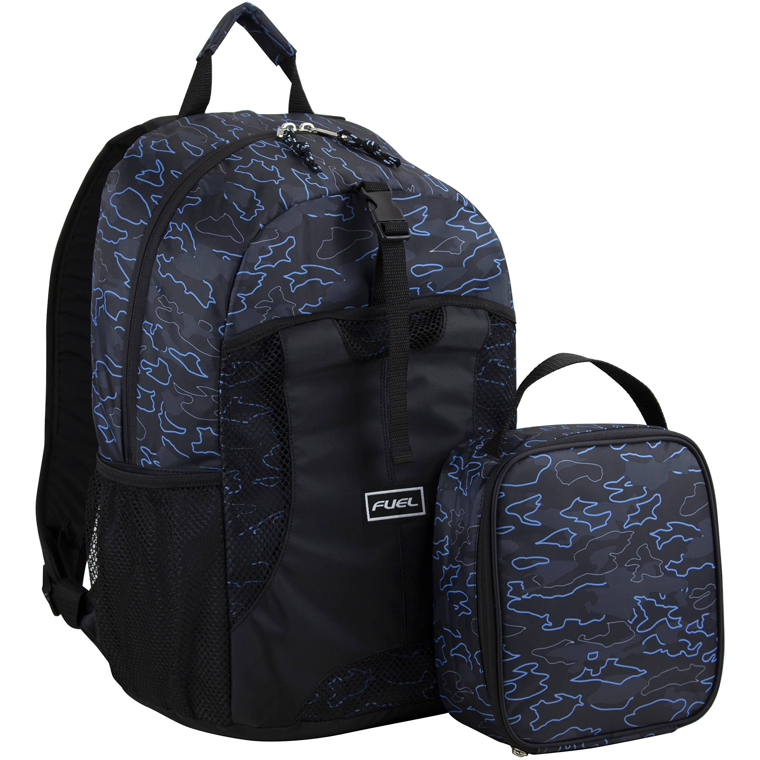 Amazon.com: FUEL Water Resistant Dome Backpack Set Lunch Bookbag Bag ...