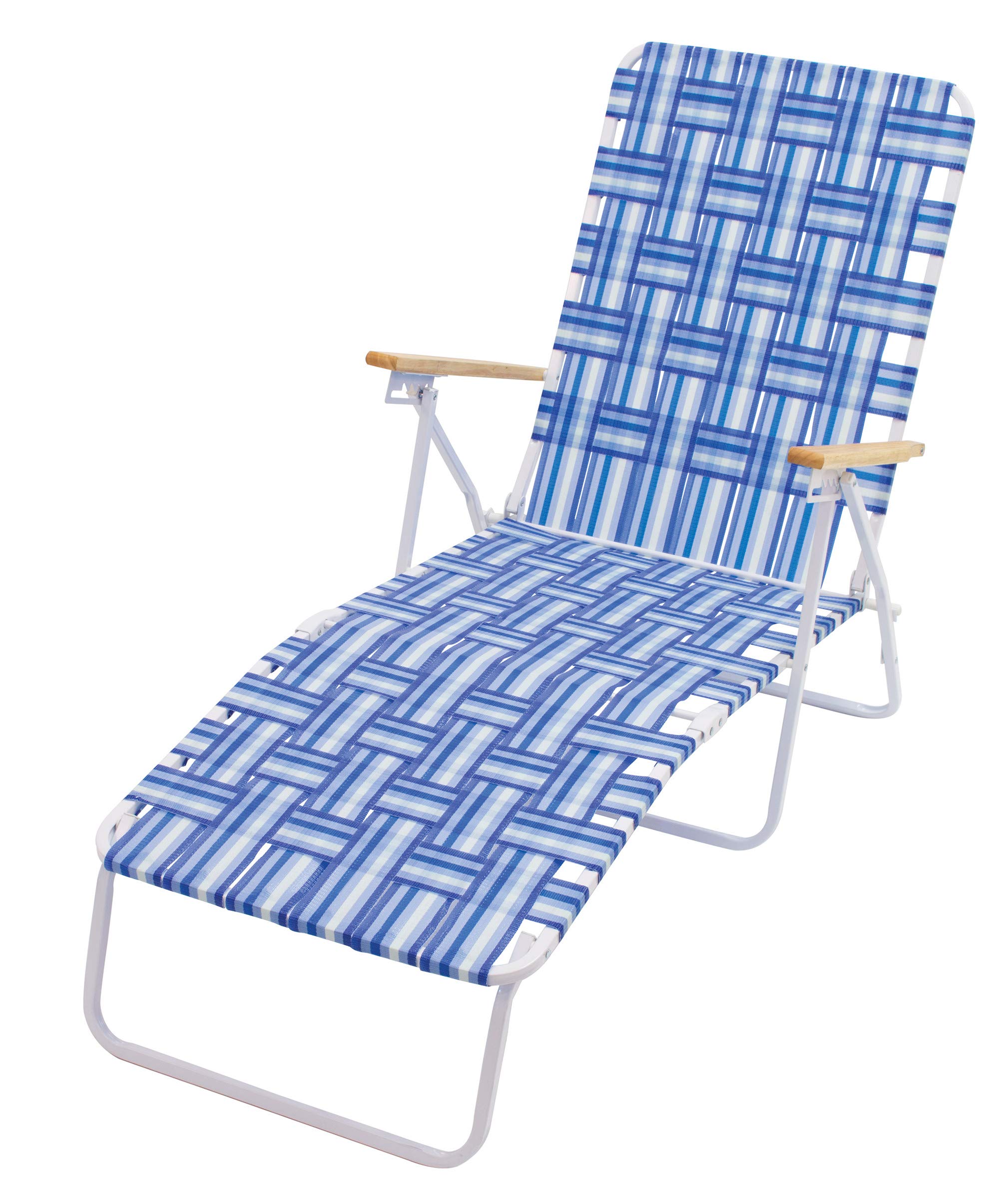 Snapklik.com : 4-Position Folding Web Lawn Chair Beach Lounger