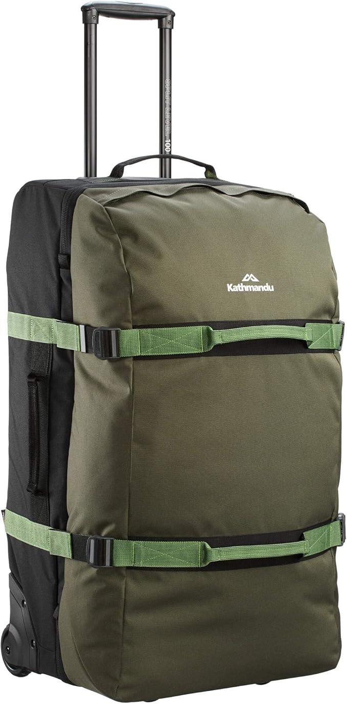 Amazon.com | Kathmandu Split Level Trolley v2-100L (Dark Olive/Black ...