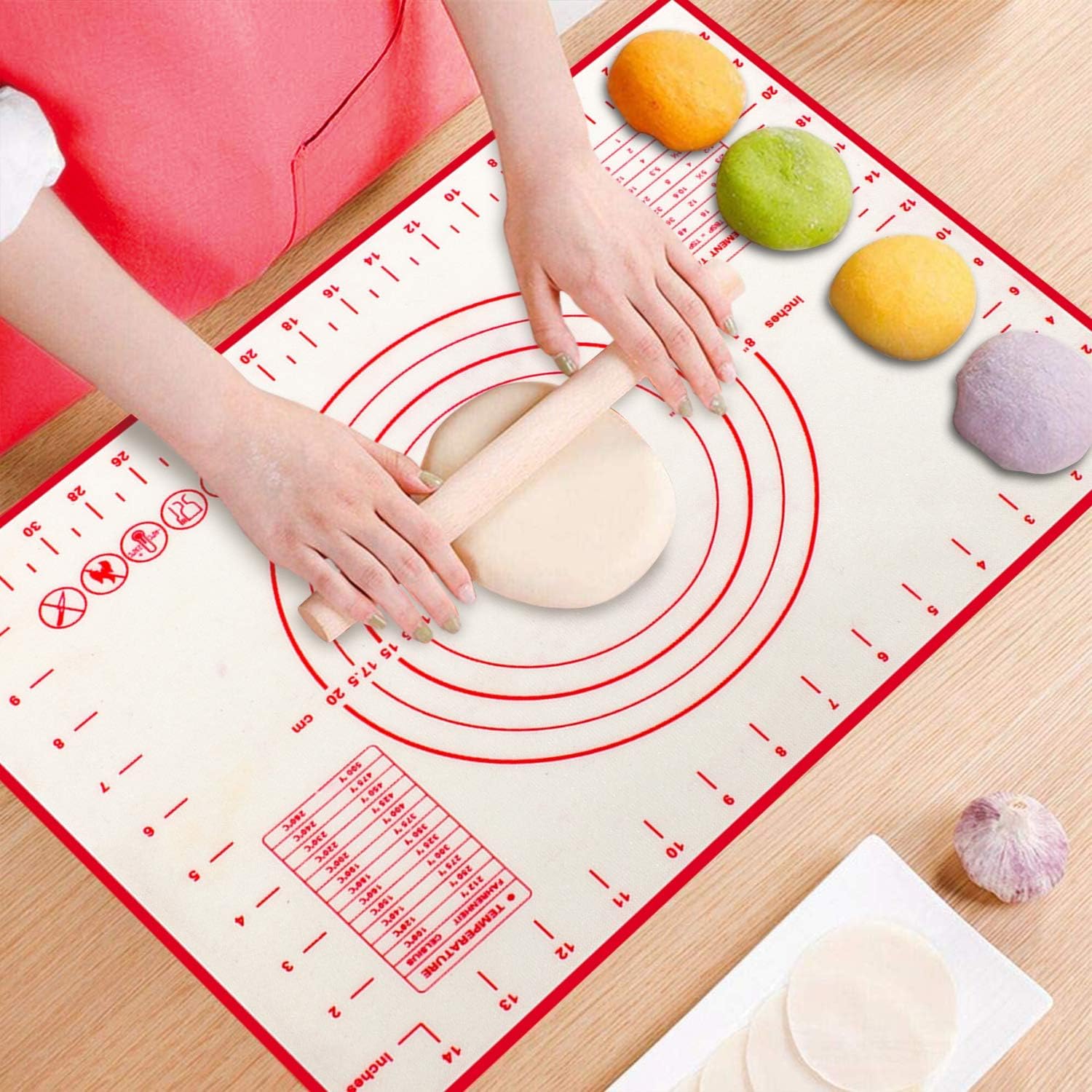 ProAussie Large Silicone Baking Mat for Rolling Dough (40cmx60cm ...