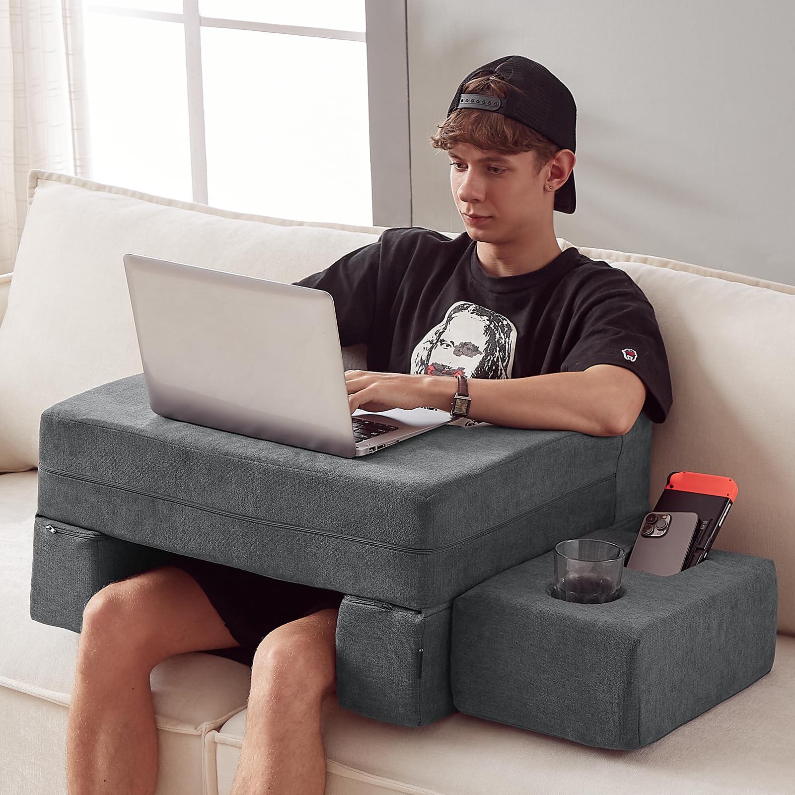 Amazon.com: comehealthy Reading Pillow for Adult, Lap Desk Pillow with ...