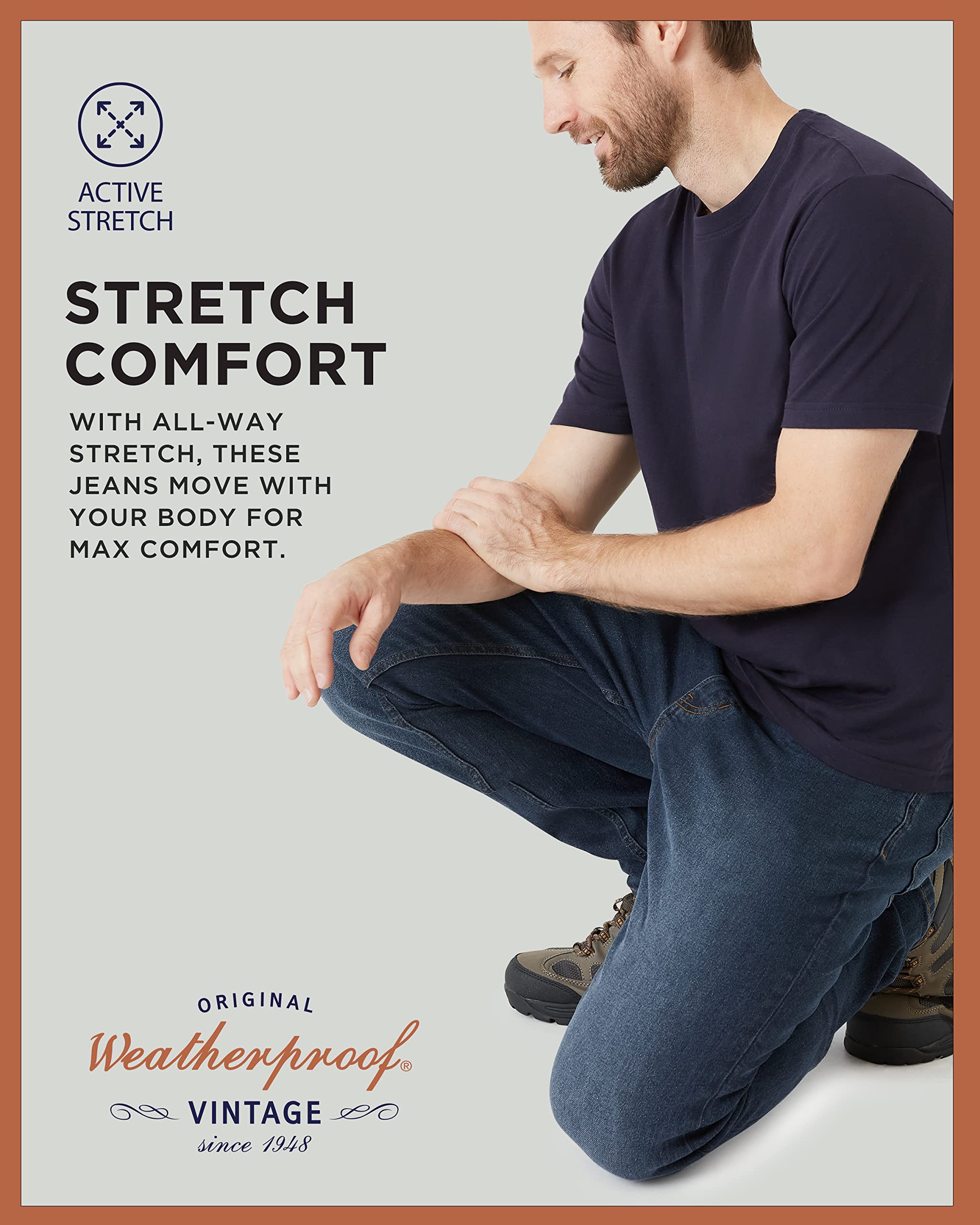 Weatherproof Vintage Men's Jeans | Super-Soft Denim Jeans | Stretch ...