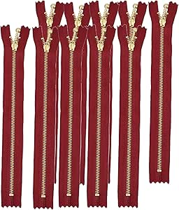 Amazon.co.jp: YKK 玉付きファスナー ゴールド 14cm 10本（#520 A-15） : ホビー