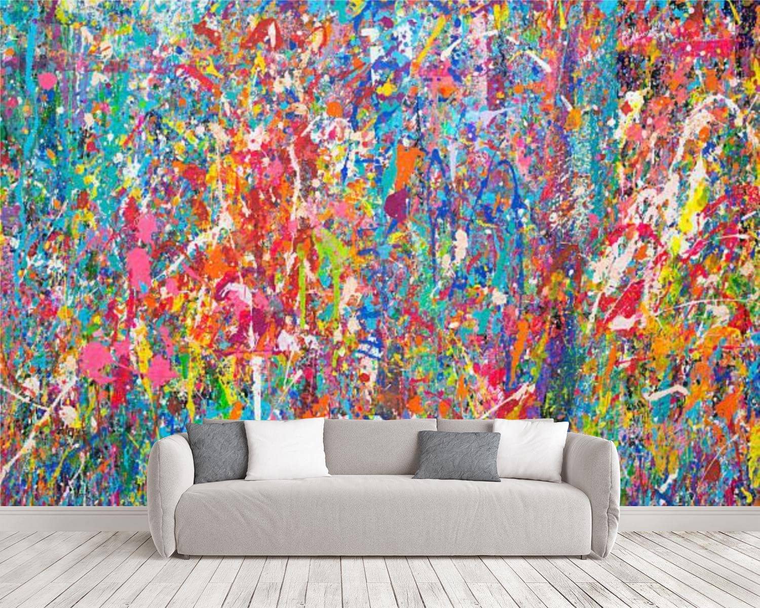 Splatter Paint Bedroom Walls