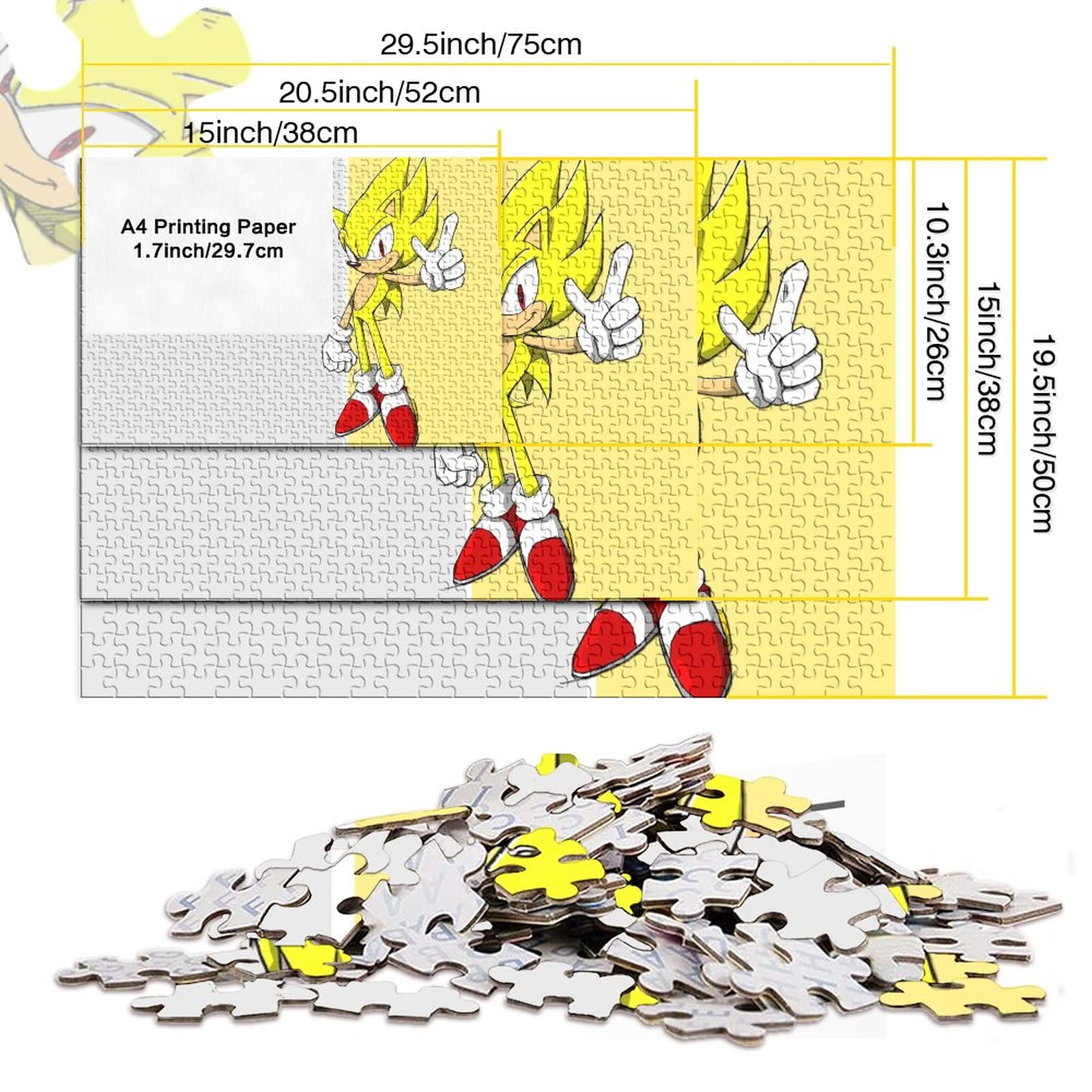 Papercraft Super Sonic
