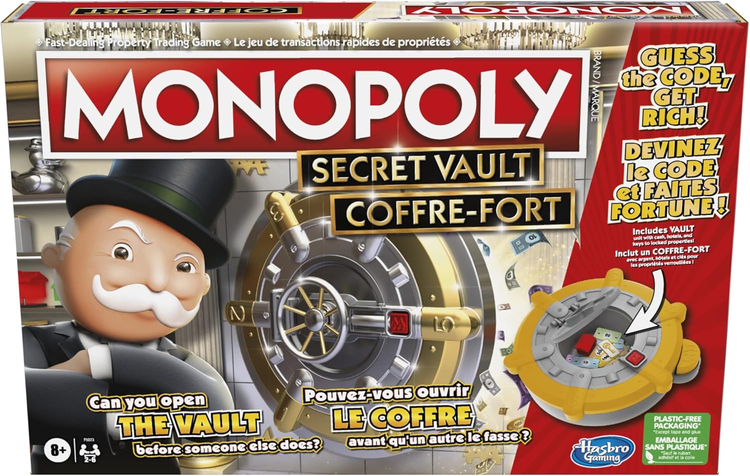 Monopoly Secret Vault Board Game - Crack the Code and Get Rich