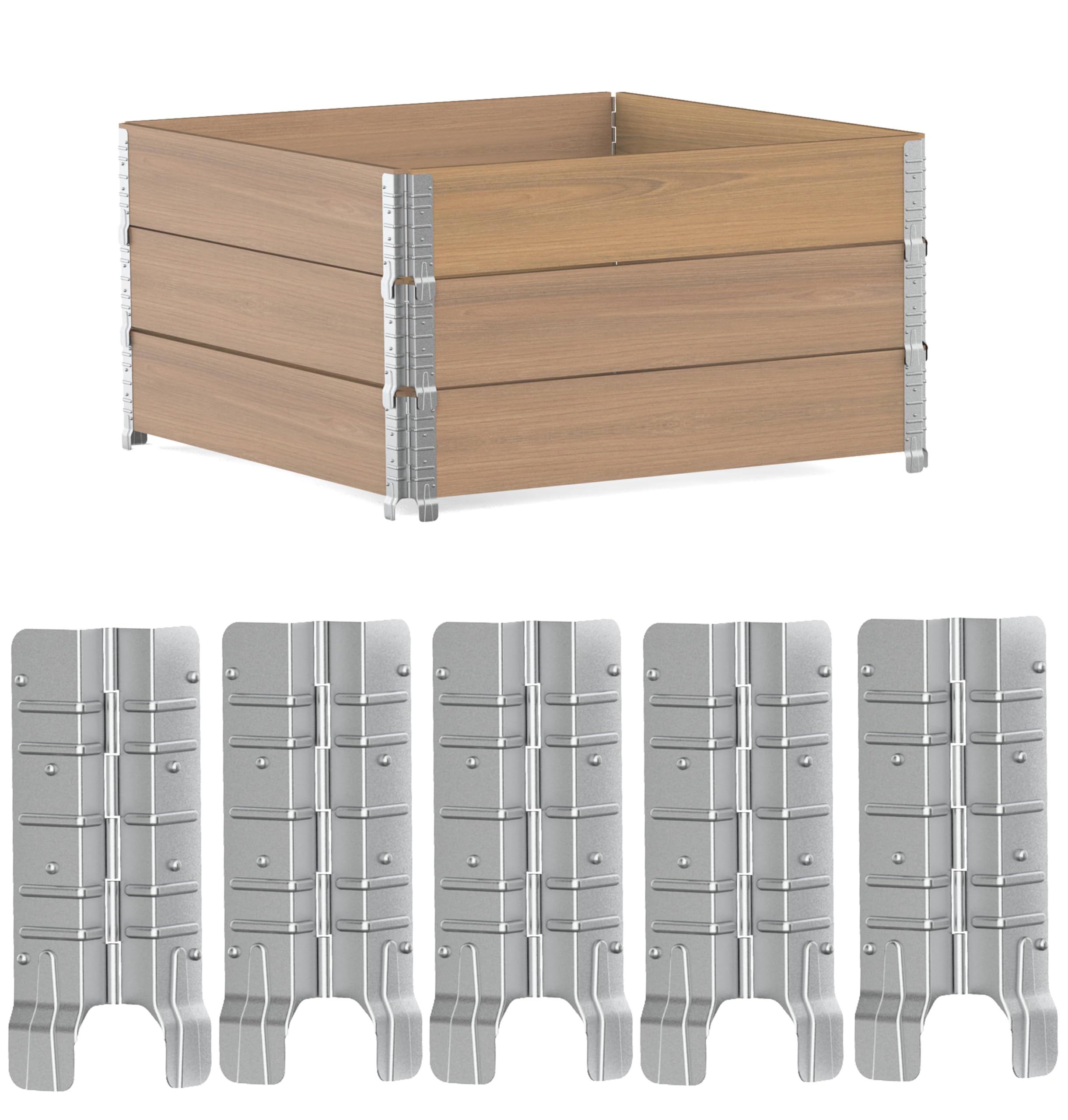 Amazon.com: 8" Pallet Collar Hinges - 4 PCS Raised Garden Bed Corner ...