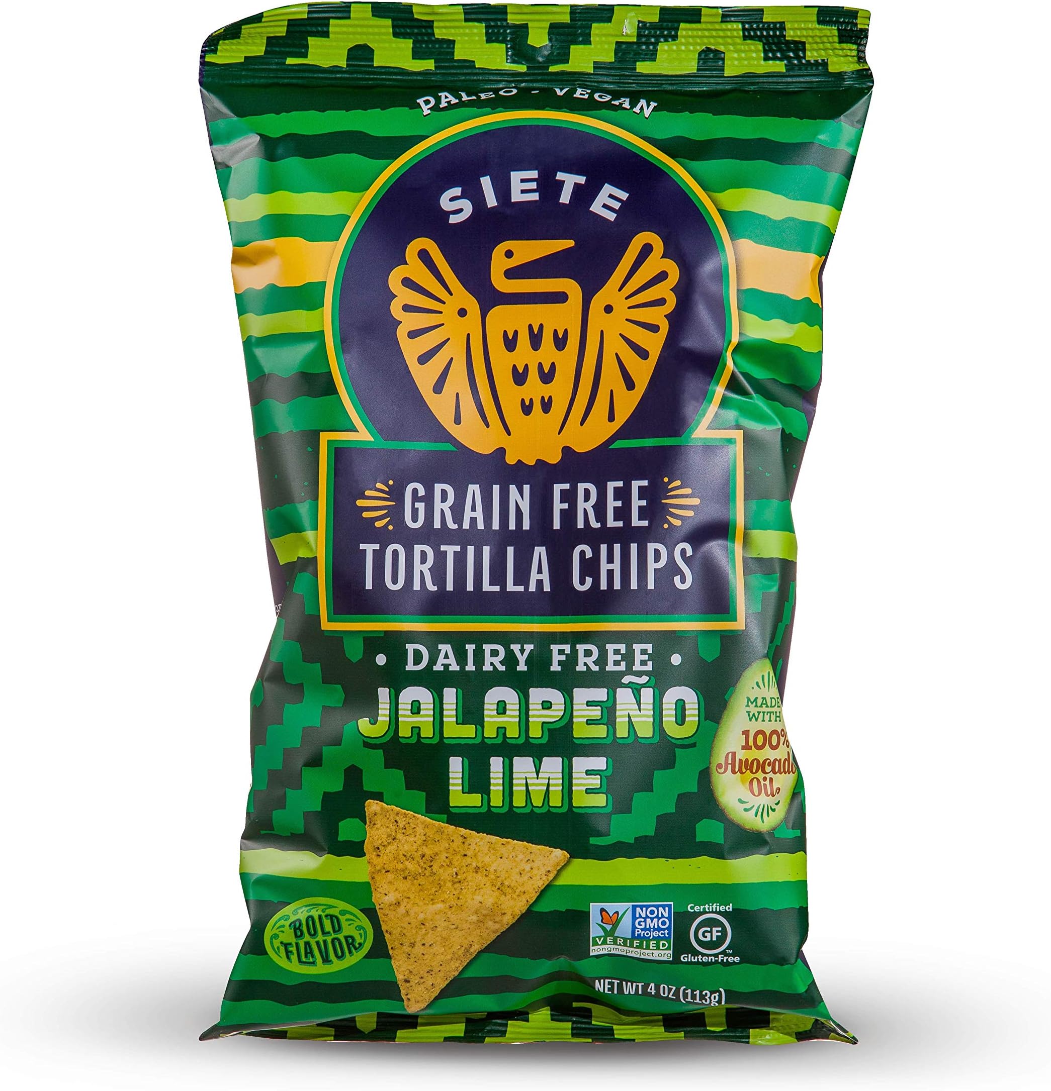 Amazon.com: Siete Family Foods Sea Salt Potato Chips, 5.5 oz Bag