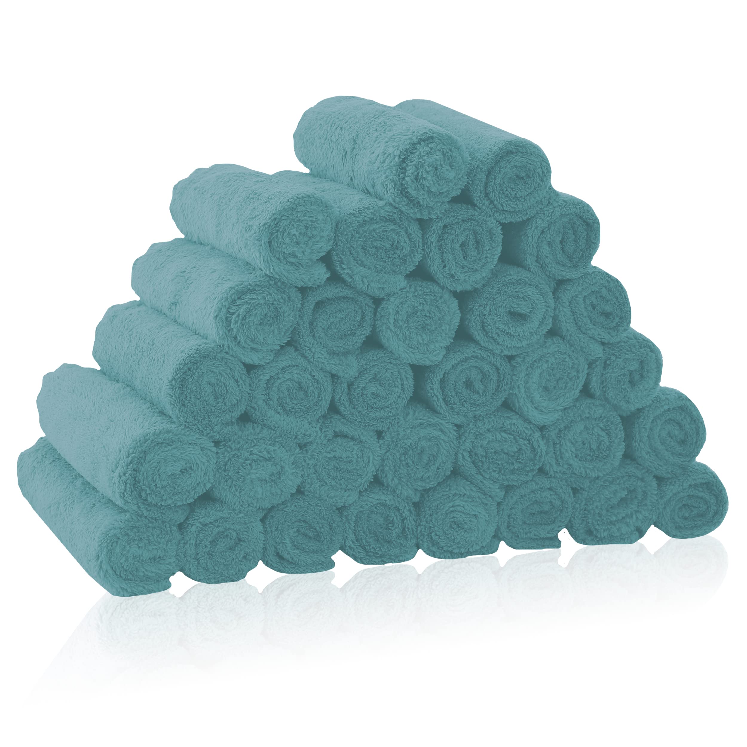 Snapklik.com : 32 Pack Baby Washcloths - Luxury Coral Fleece ...