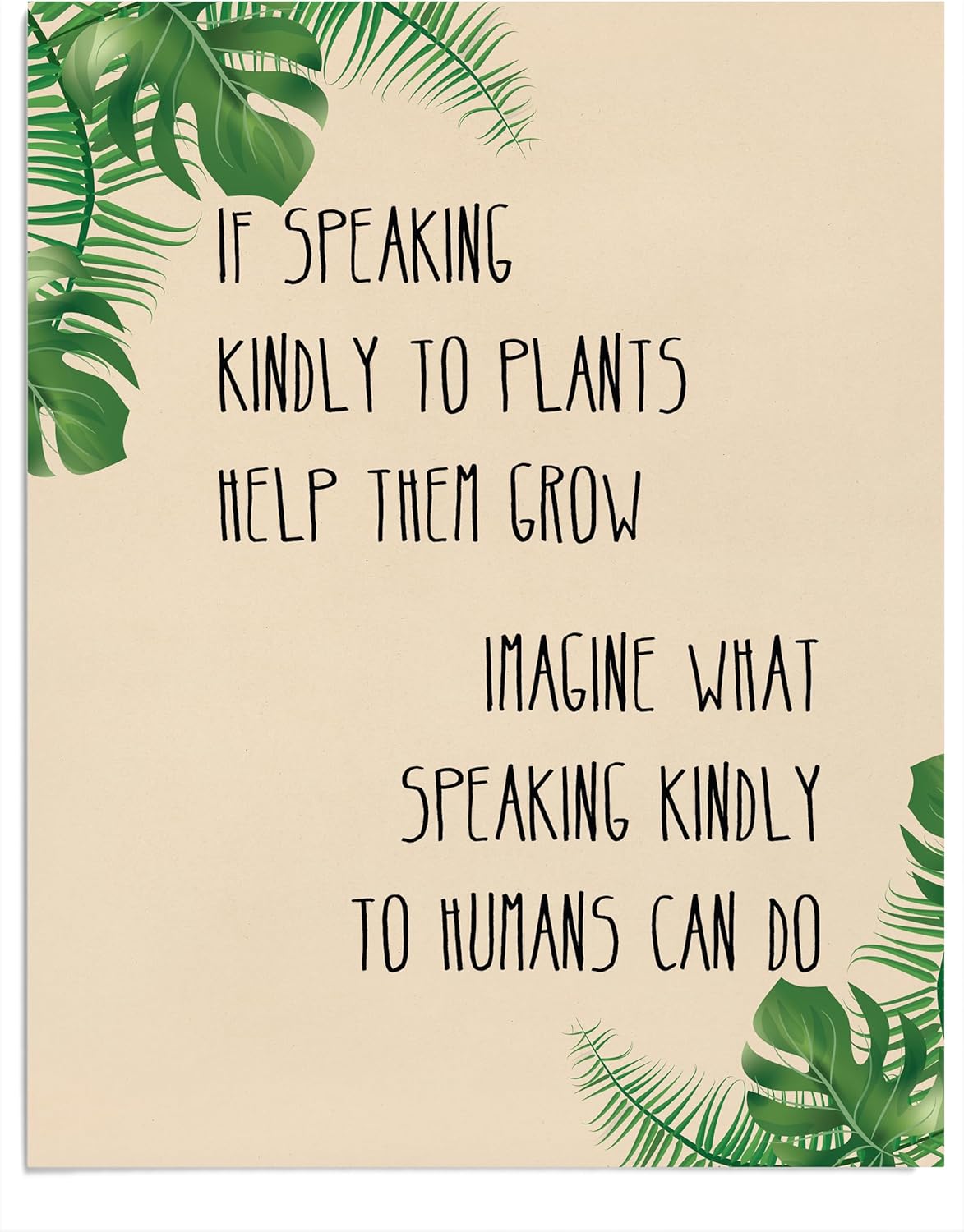 Amazon.com: AMERICAN LUXURY GIFTS Speaking Kindly to Plants & Humans ...