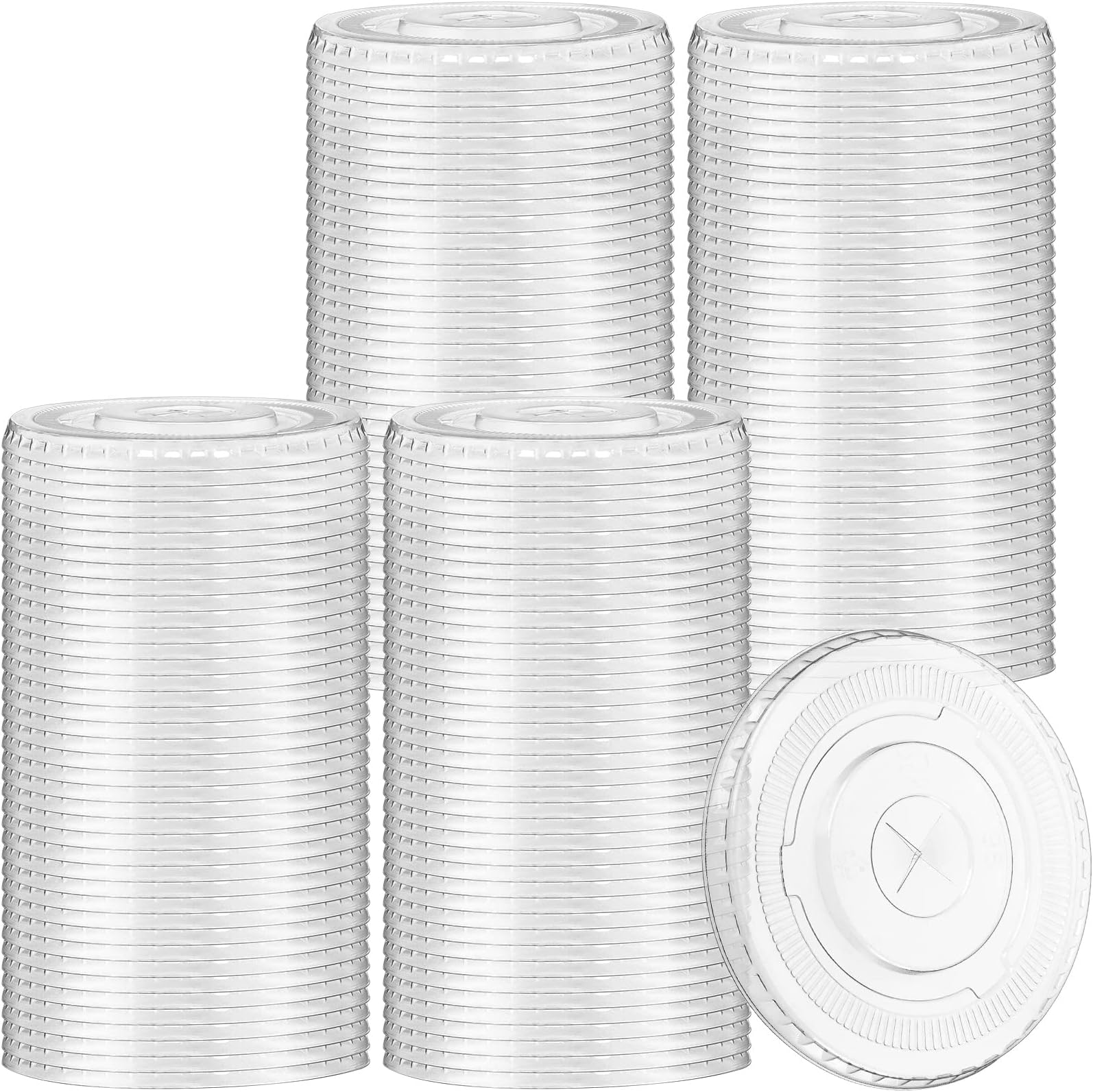 Amazon.com : SOLO 626TS-100 Company-Ultra Clear Flat Cold Lids f/16-24 ...