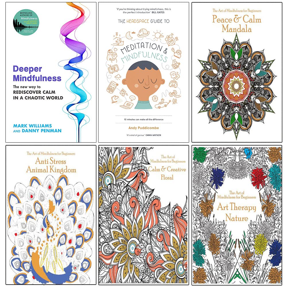 Deeper Mindfulness, The Headspace Guide to Mindfulness & Meditation, Calm & Creative Floral ...