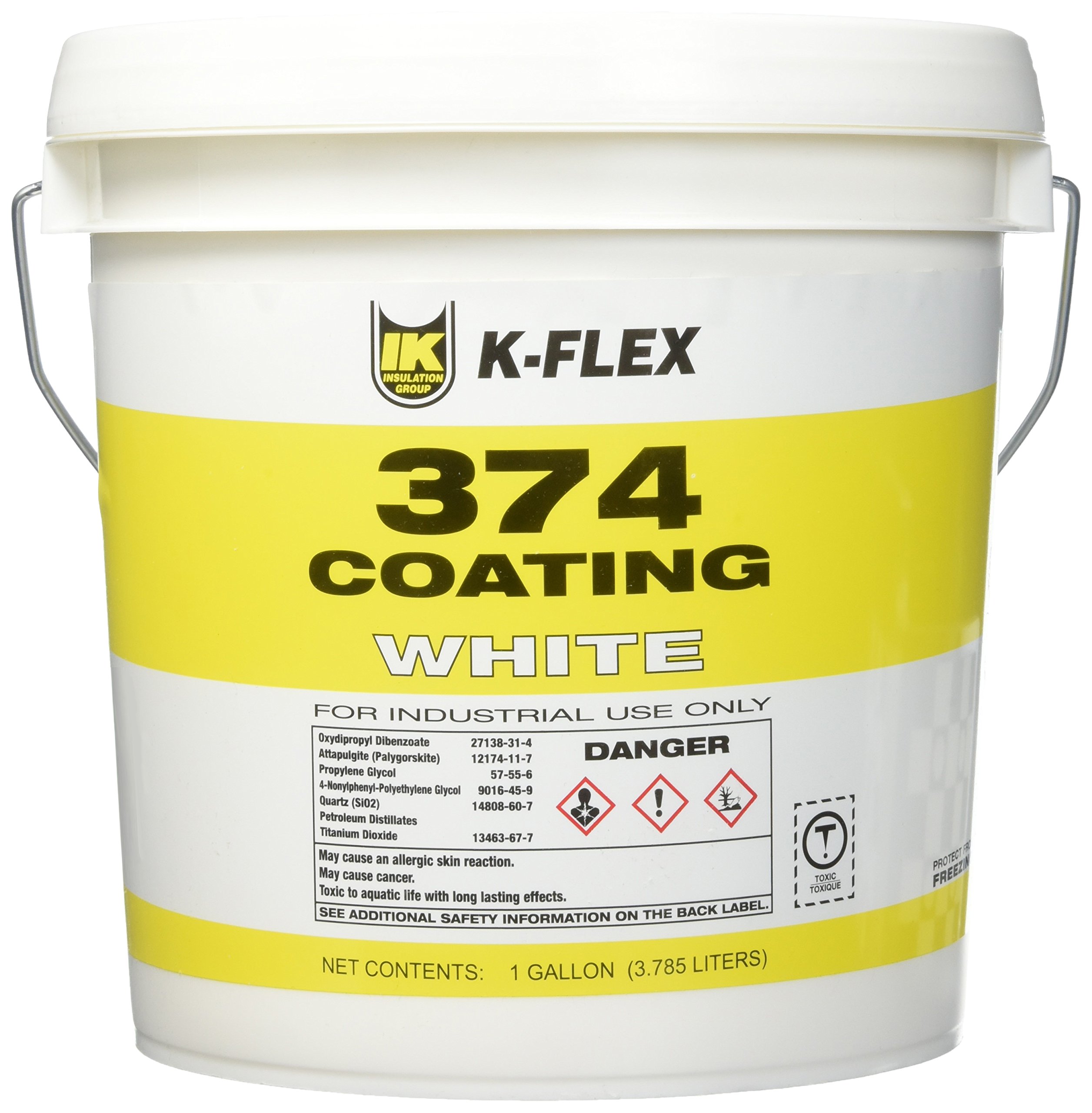 K-Flex 800-374-GAL White 374 Water-Based UV Protective Coating, 1 gal ...