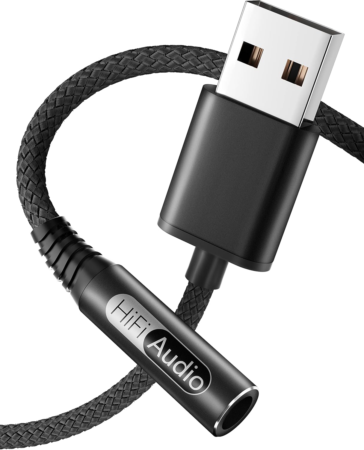 USB to 3.5mm Jack Audio Adapter, Extended USB to Jack Adapter, Premium ...