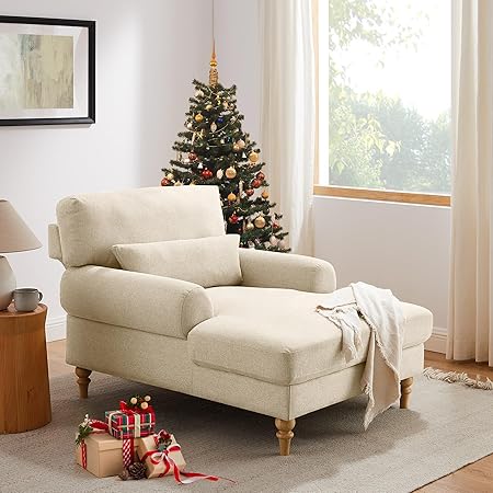 Amazon.com: Condemo Modern Chaise Lounge Chair with Adjustable Backrest ...